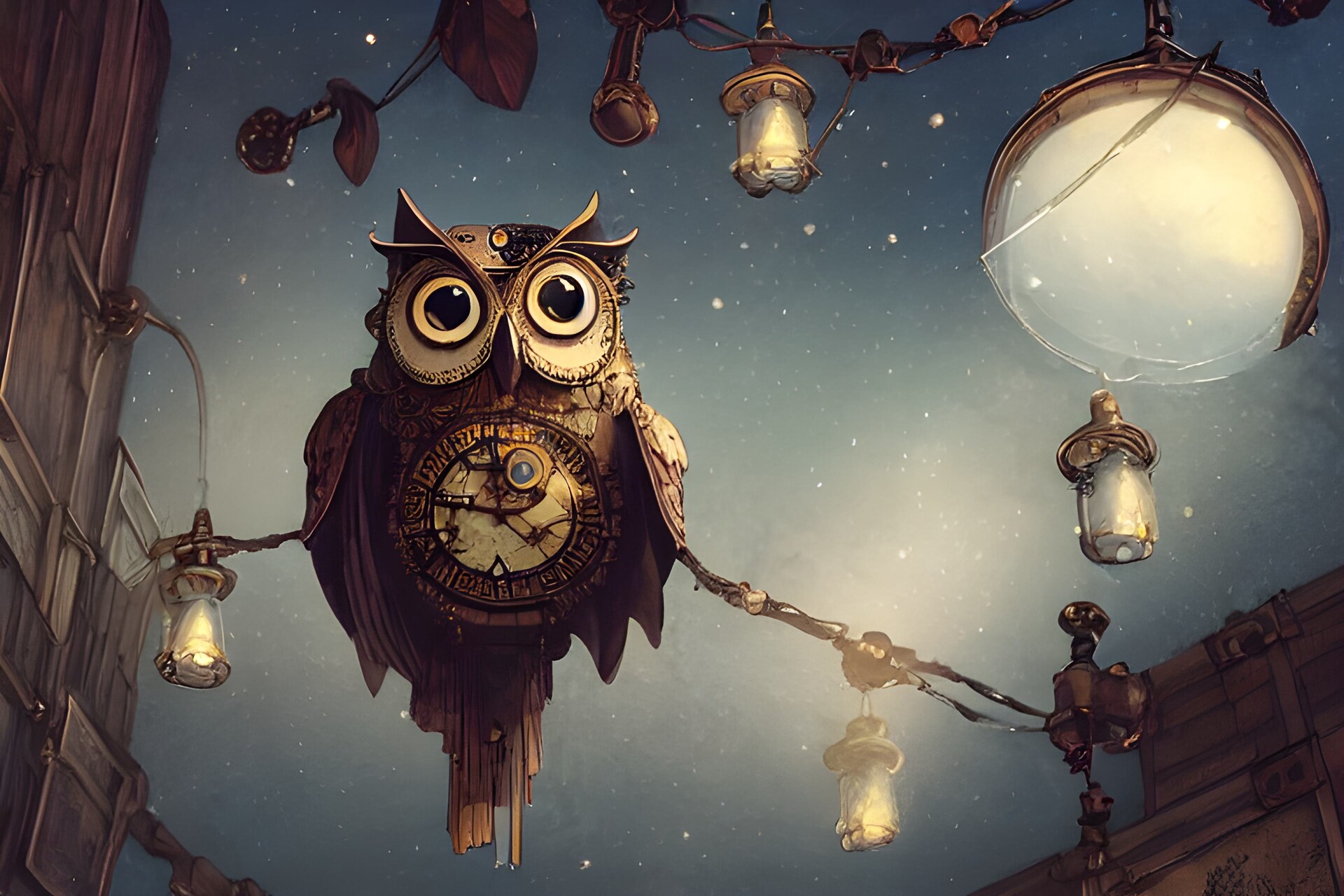 ArtStation - Steampunk Owls (Owls are not what they seems)