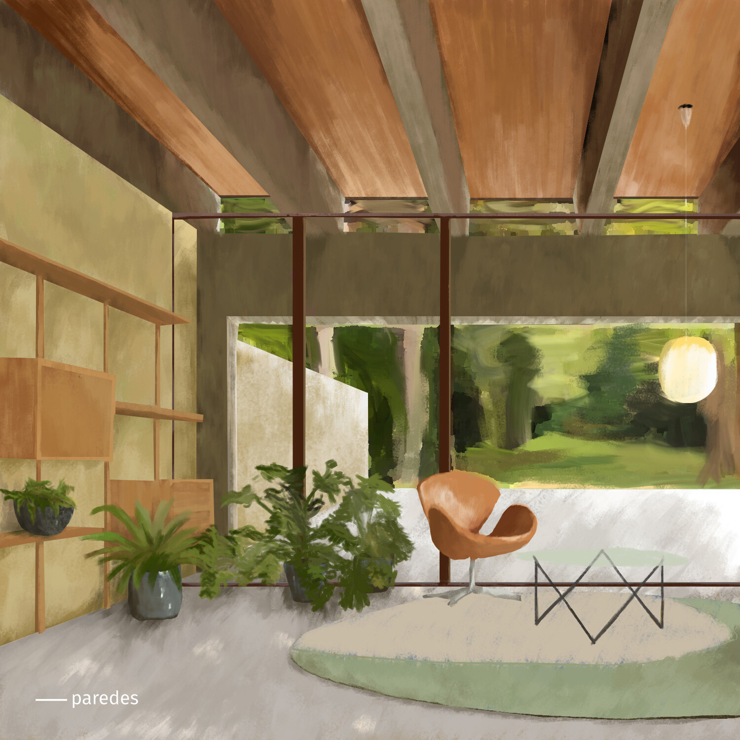 ArtStation - Ahm House - Jorn Utzon - Menos Paredes Architecture