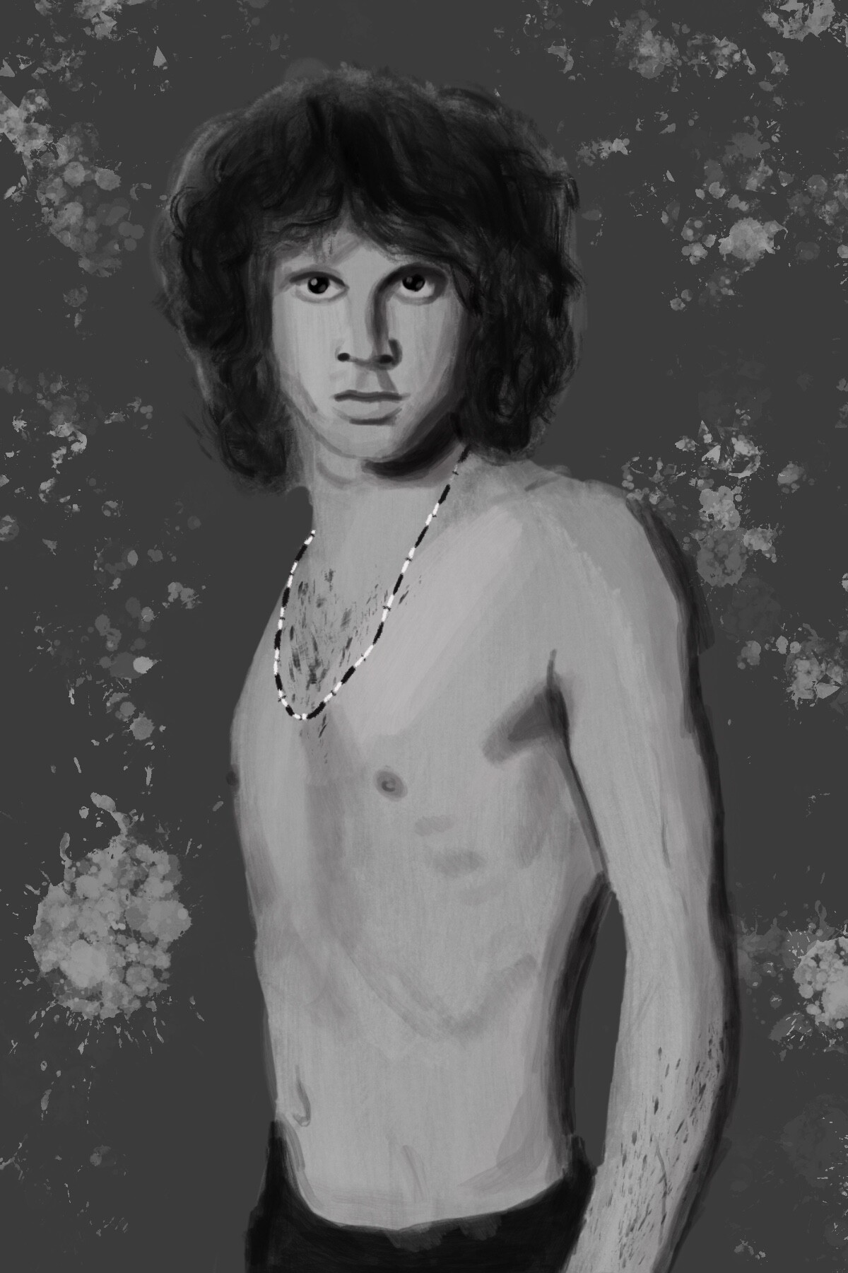 ArtStation - Jim Morrison Digital Painting