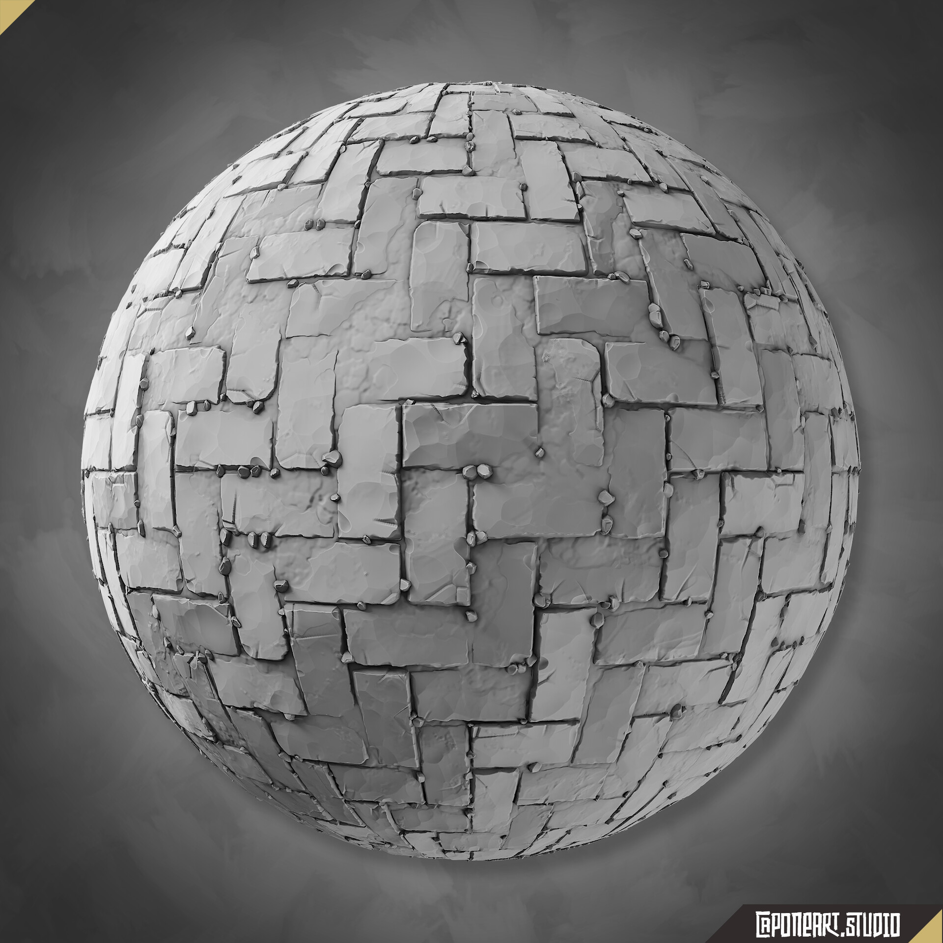 Stylized Texture Exploration : Brick Floor by caponeart — ProUser.Me