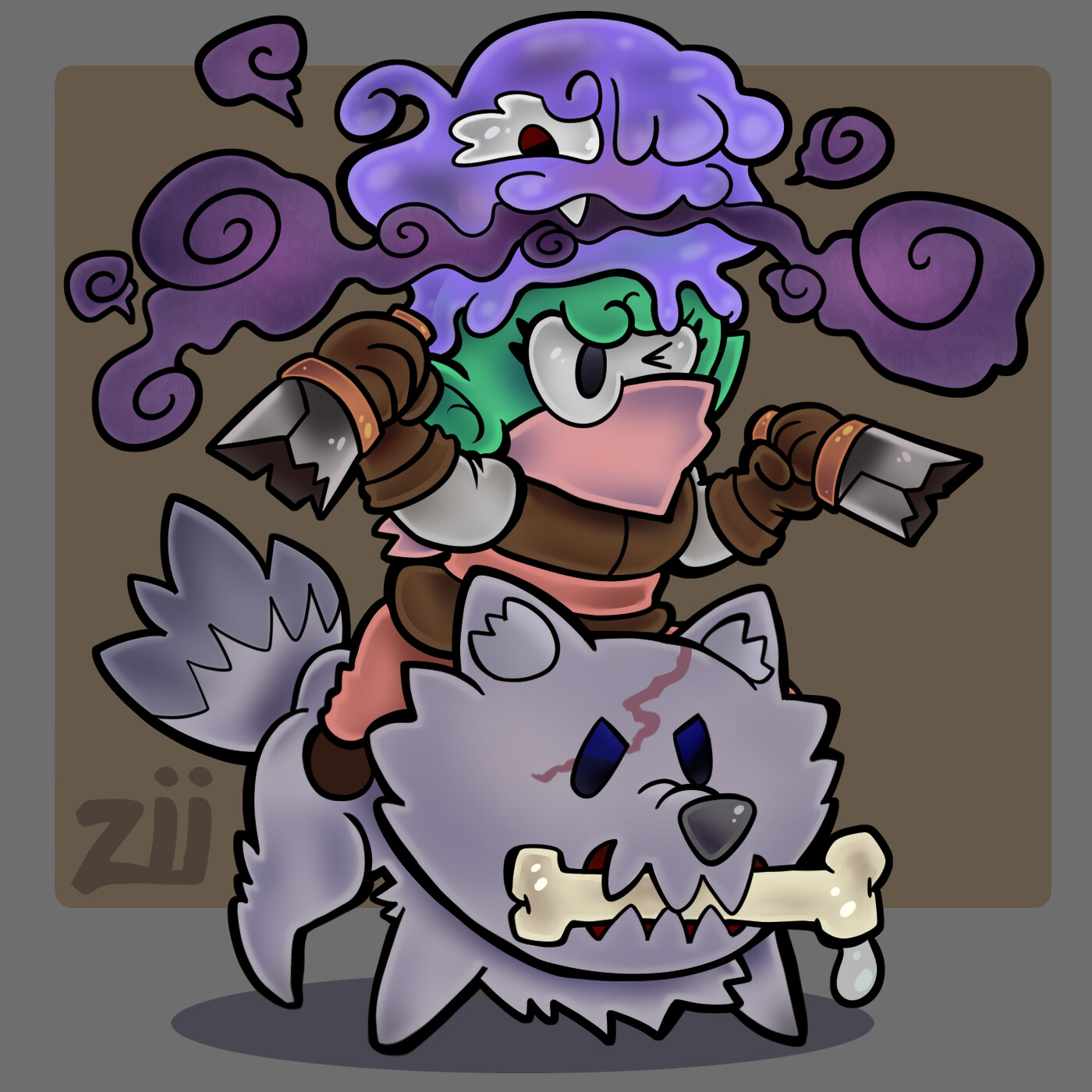 Zii Art and Design - Wolf Gob Slime