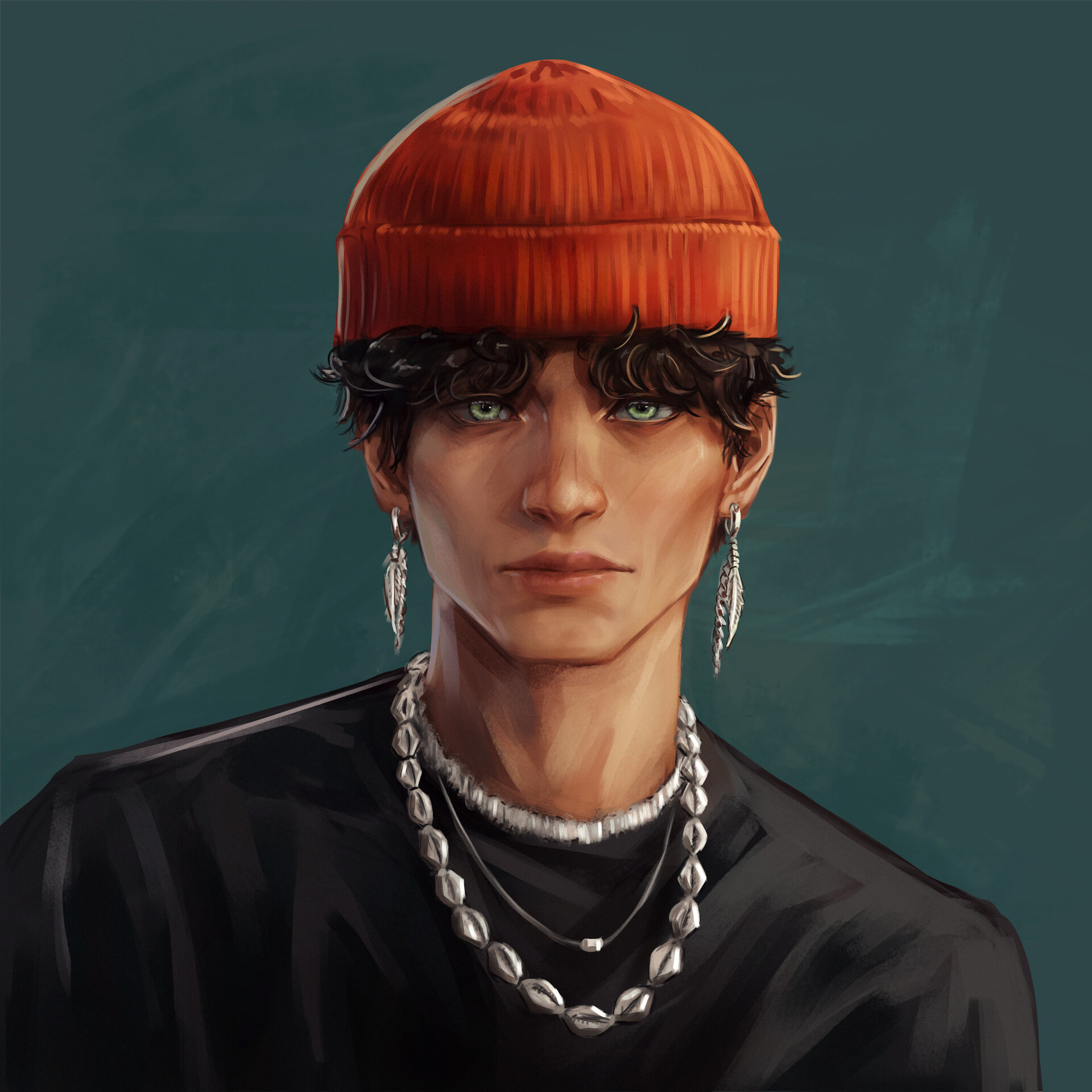 ArtStation - Commission original character portrait Male