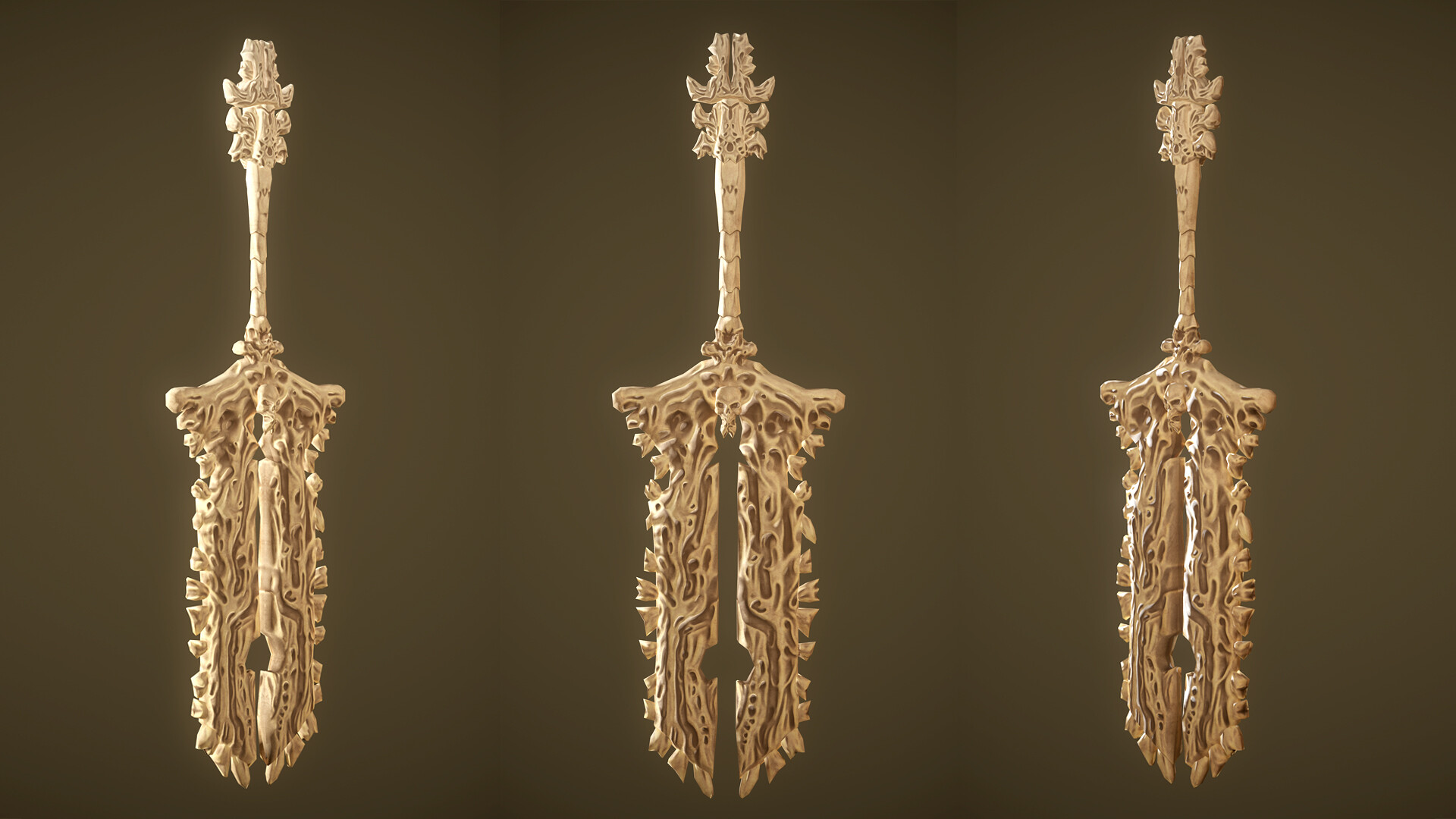 ArtStation - Weapon_bone sword