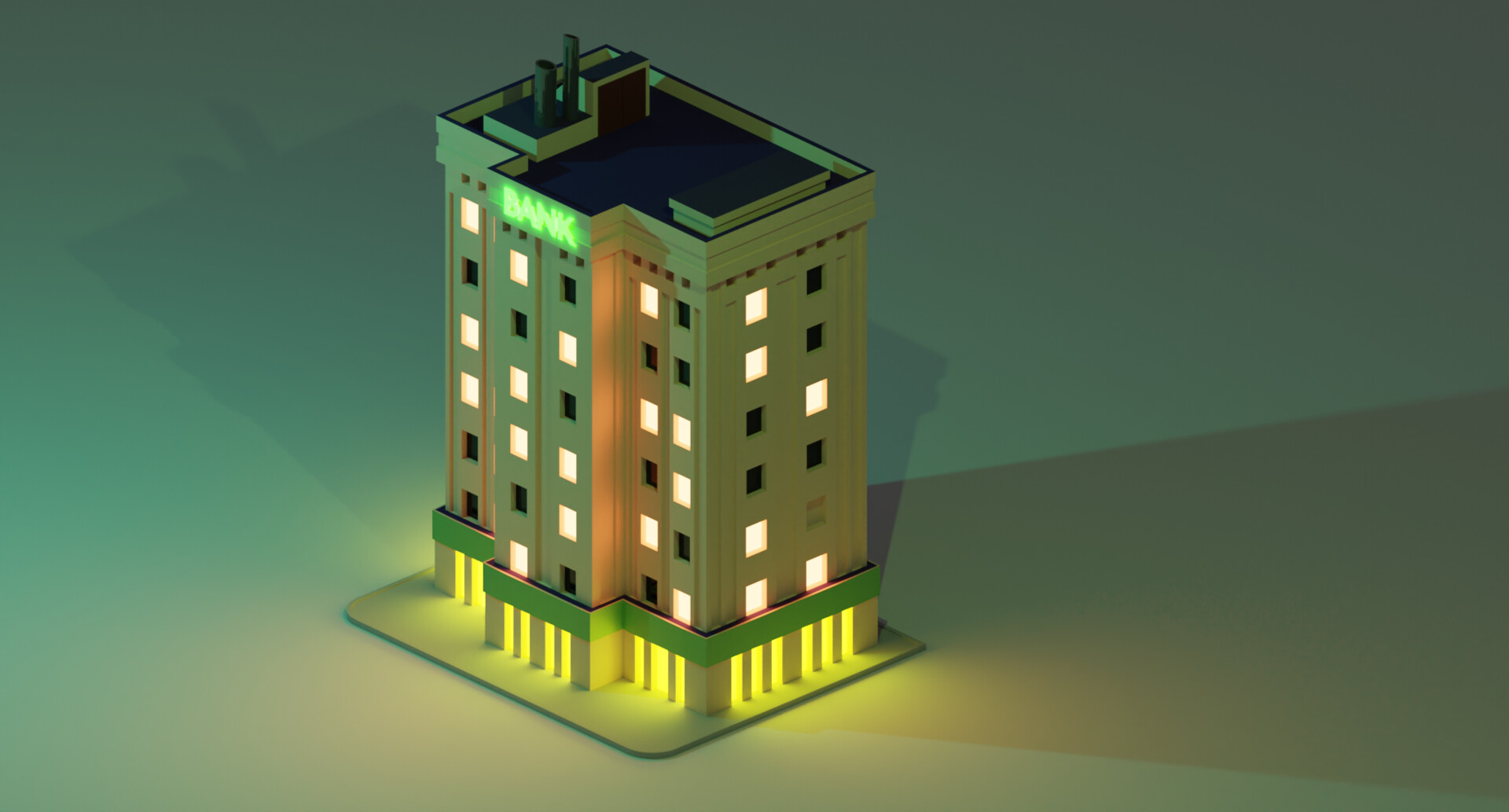ArtStation - casual bank building