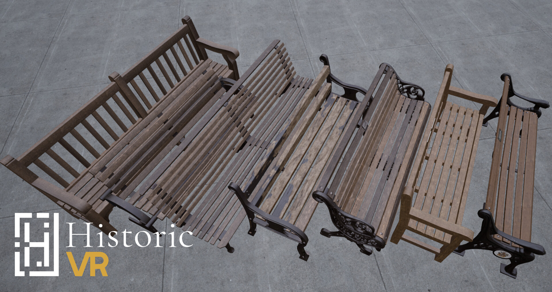 Anna Tateson - Guildford Benches: Historic VR