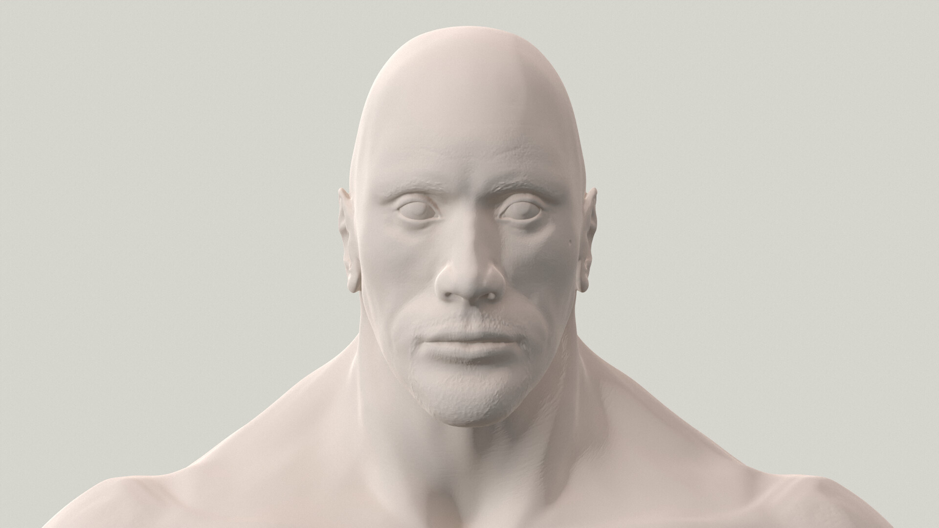 ArtStation - Bust study Dwayne Jhonson