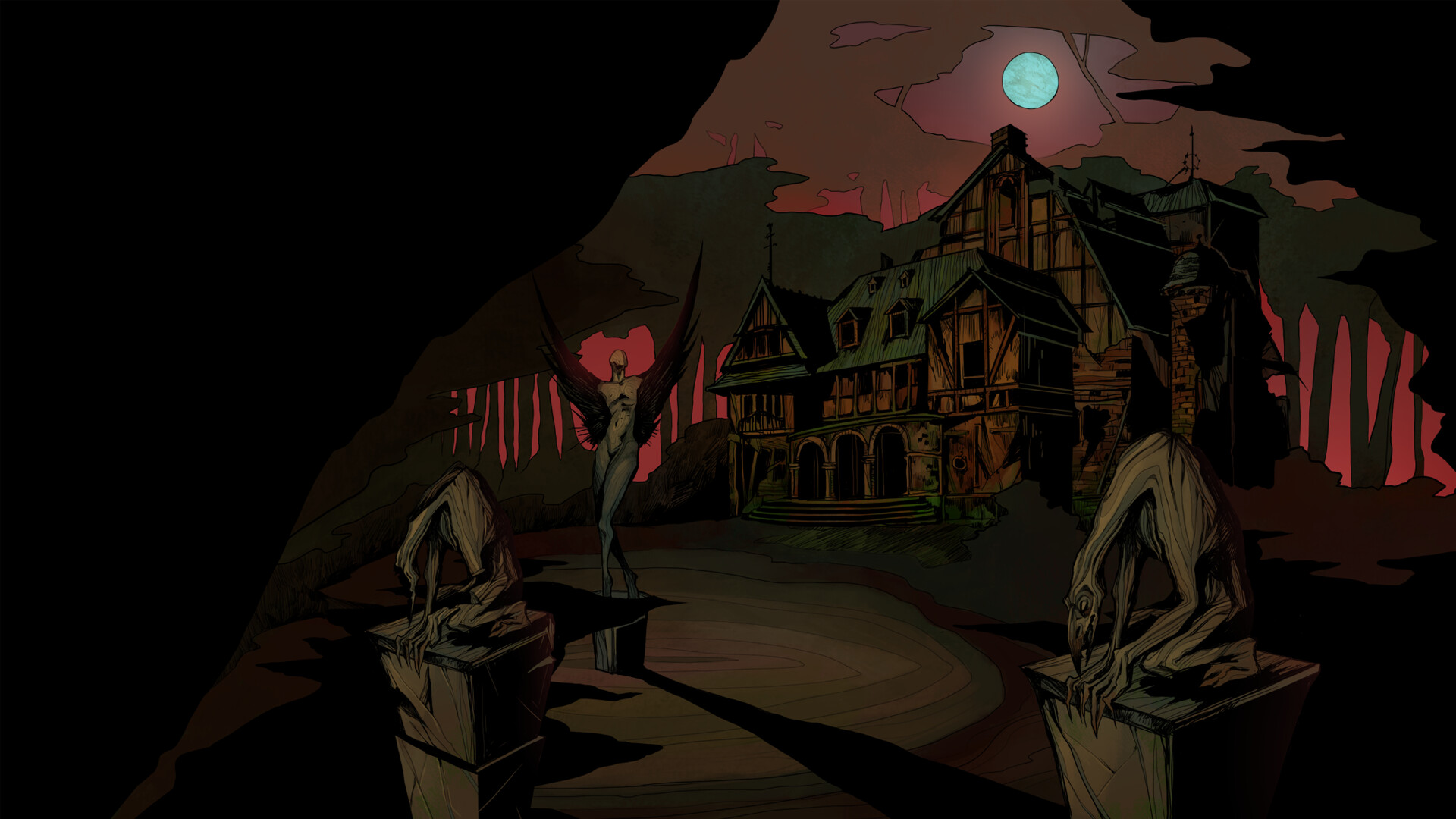 Alex Siwek - Artwork of Alder's Blood Video Game