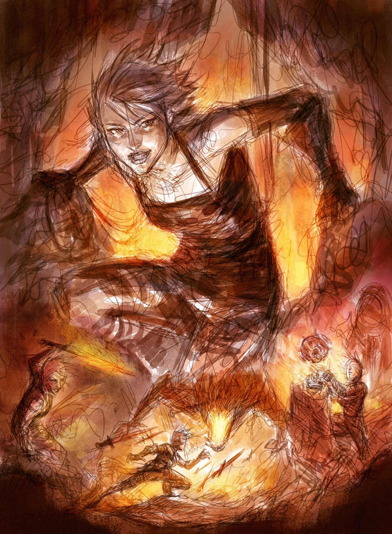 Dave Rapoza - Nissa & Nahiri - Magic: The Gathering
