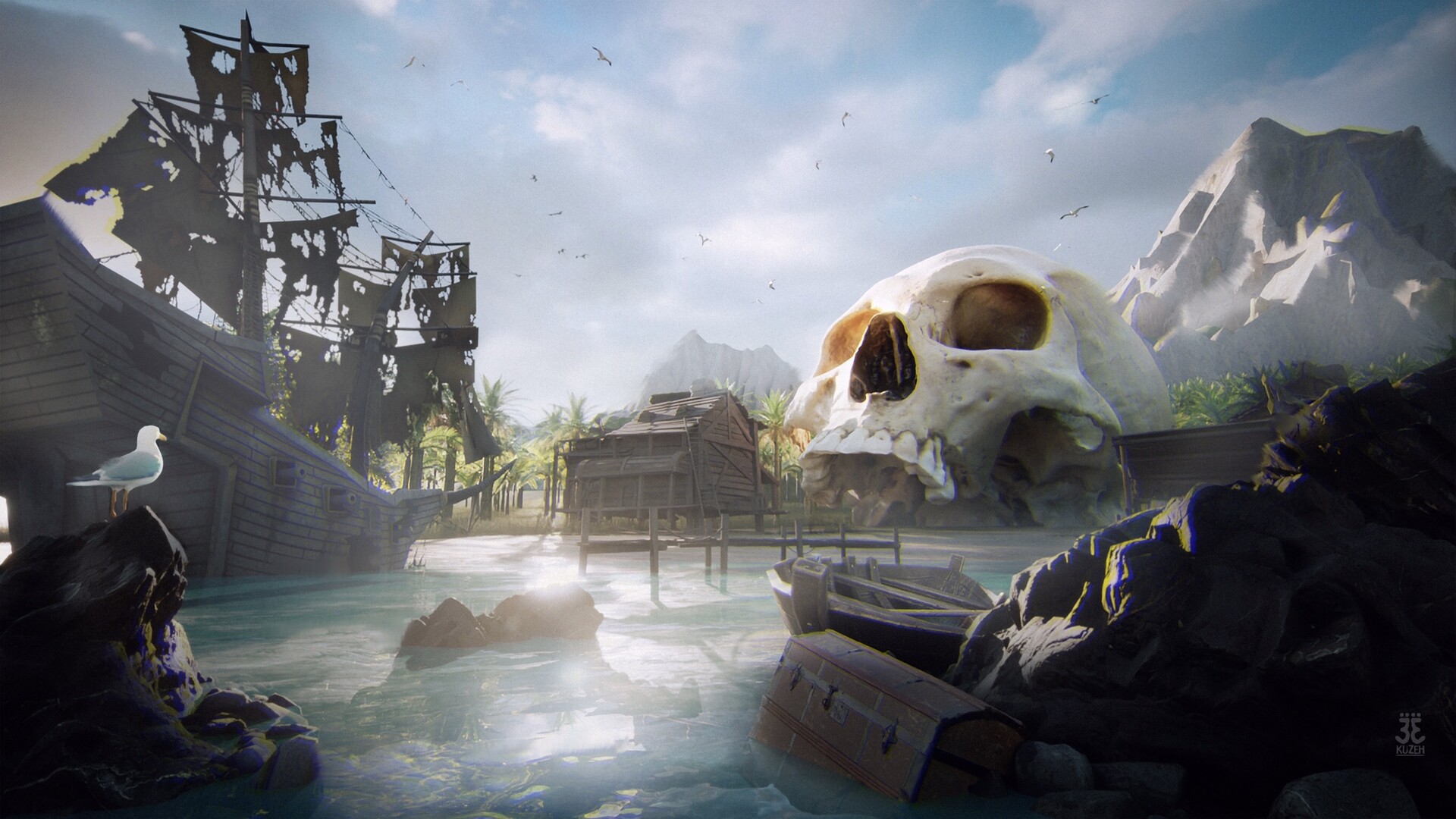 ArtStation - Visit to Skull Island