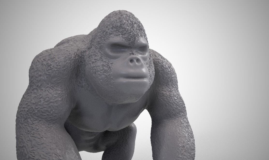ArtStation - Gorilla 3D Print Model