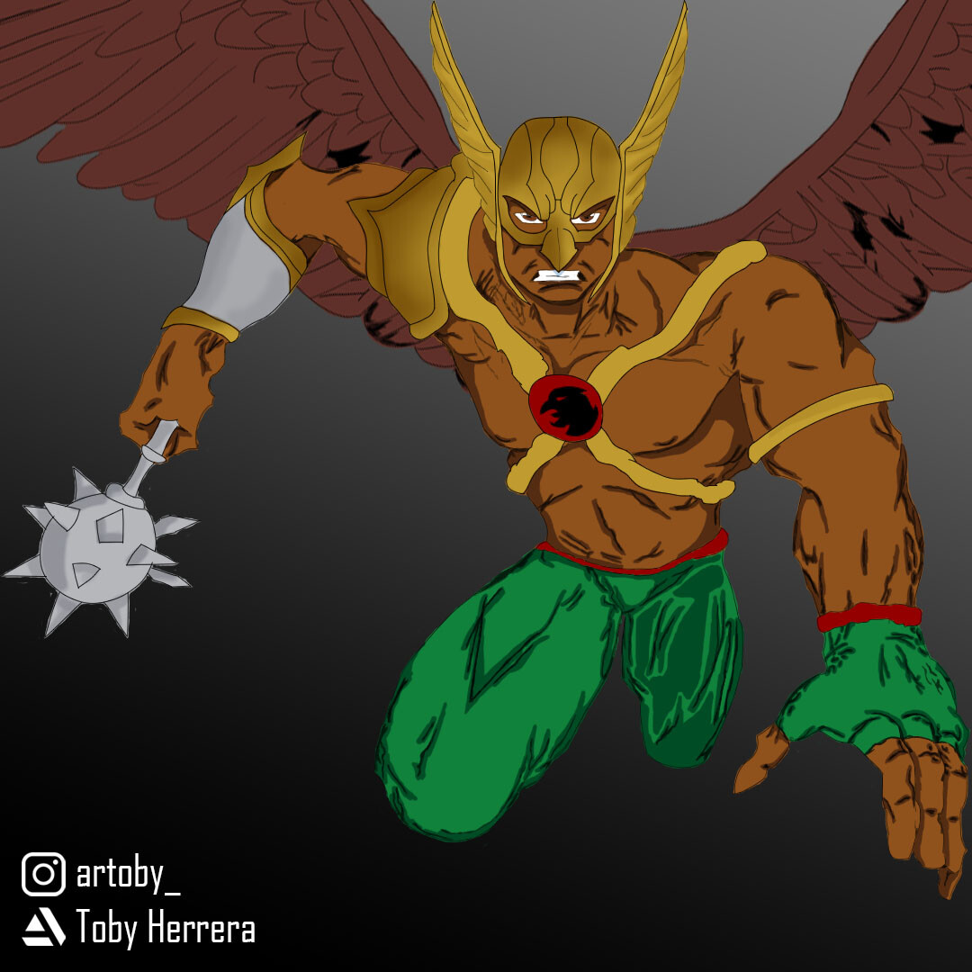 ArtStation - AllStar-Tober Day 07 Hawkman
