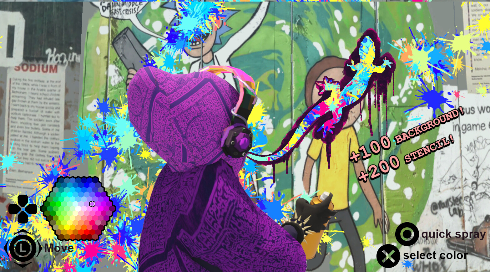 ArtStation - Palestine Game spray painting mockup