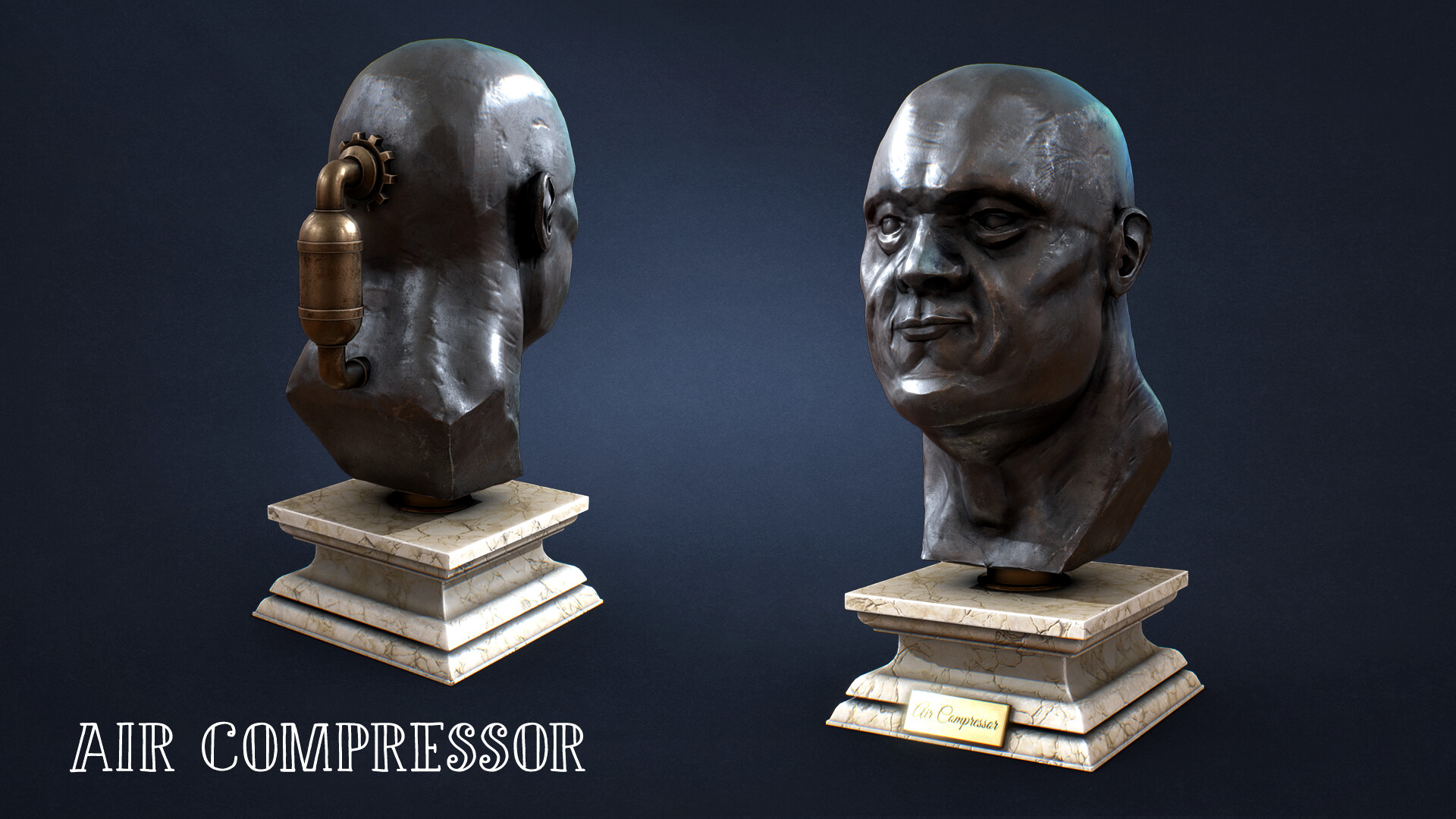 ArtStation - Victorian Air Compressor Sculpt
