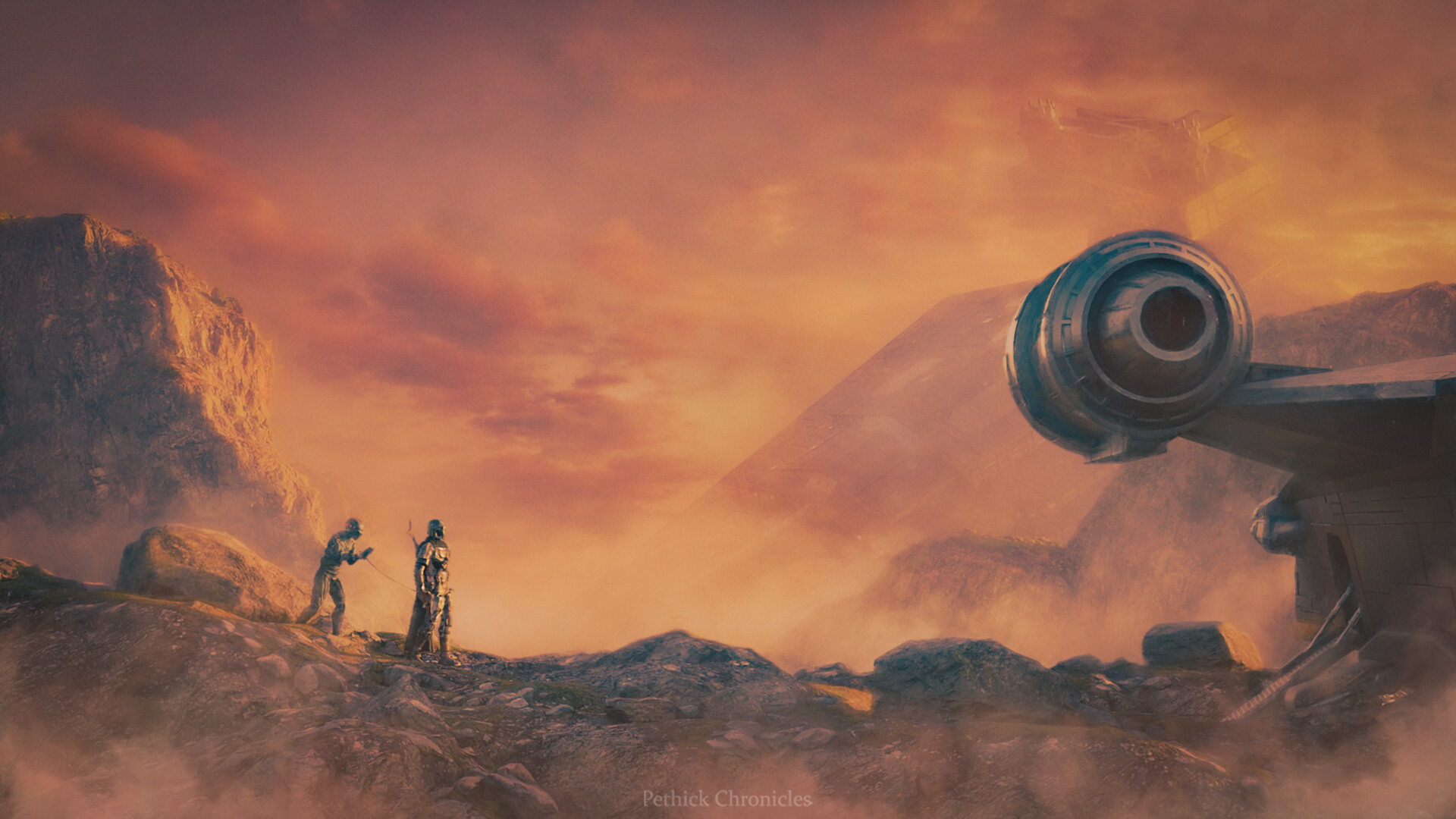 ArtStation - Early Morning Catch - Mando Fan art