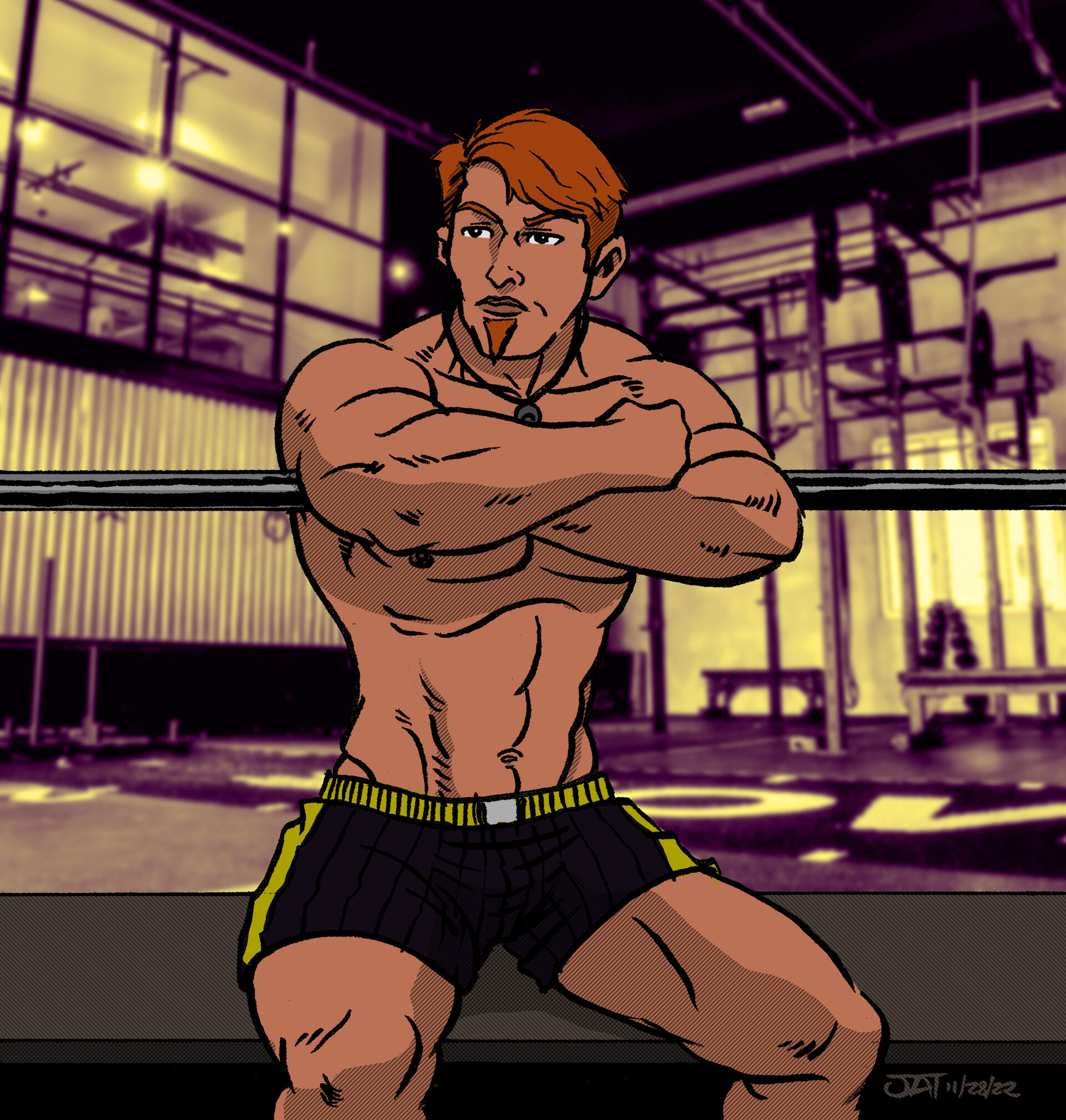 ArtStation - Boxer contemplating