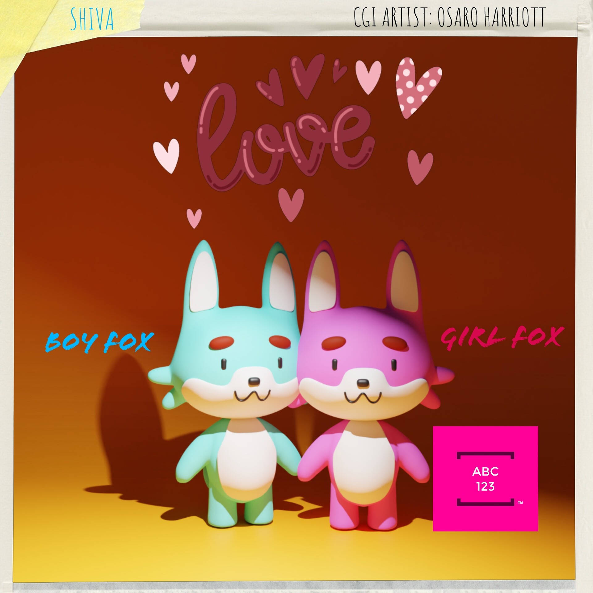 ArtStation - LOVE FOXES 🦊💖🦊