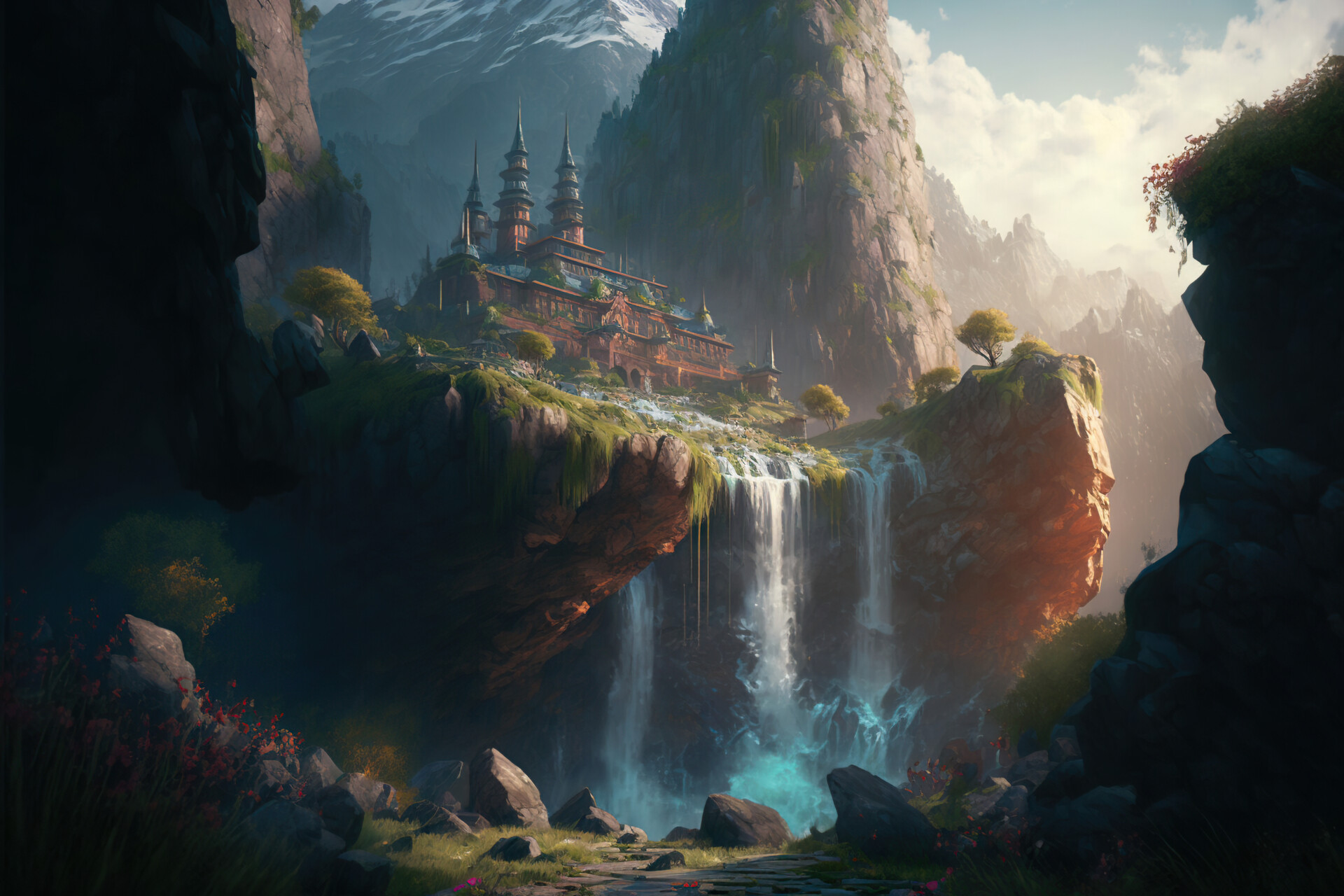 ArtStation - Hight fantasy environment concept art