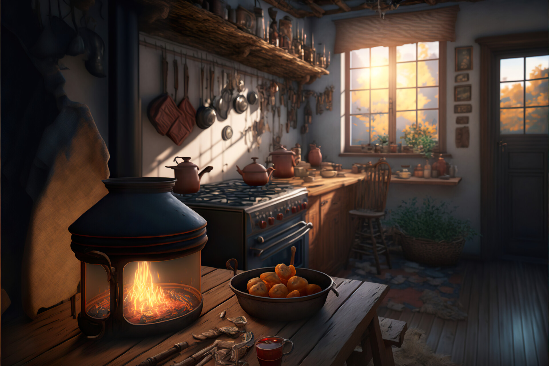 ArtStation - Villager Life | Cozy Realistic House Interior