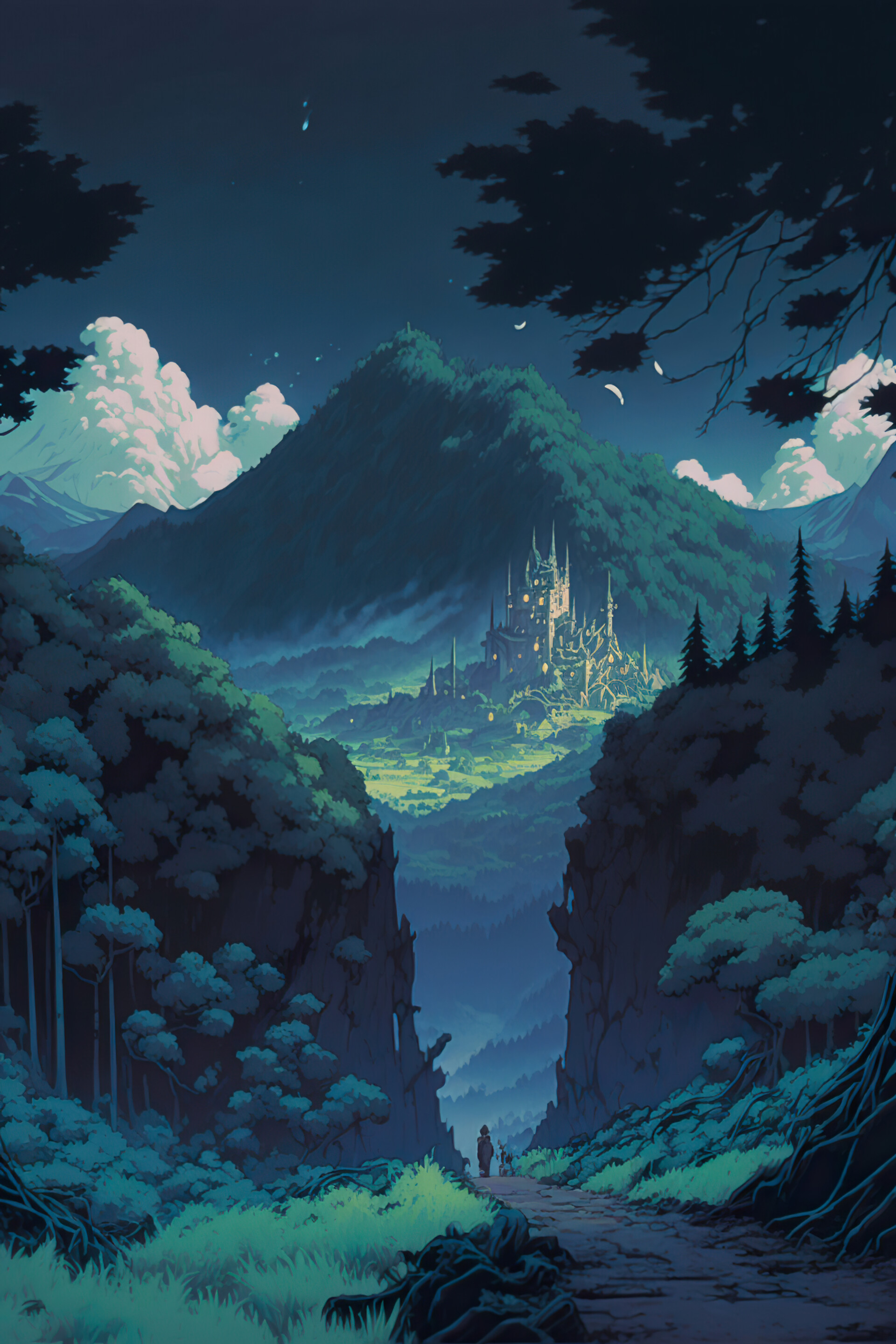 ArtStation - Some cool Fantasy pathway Landscape