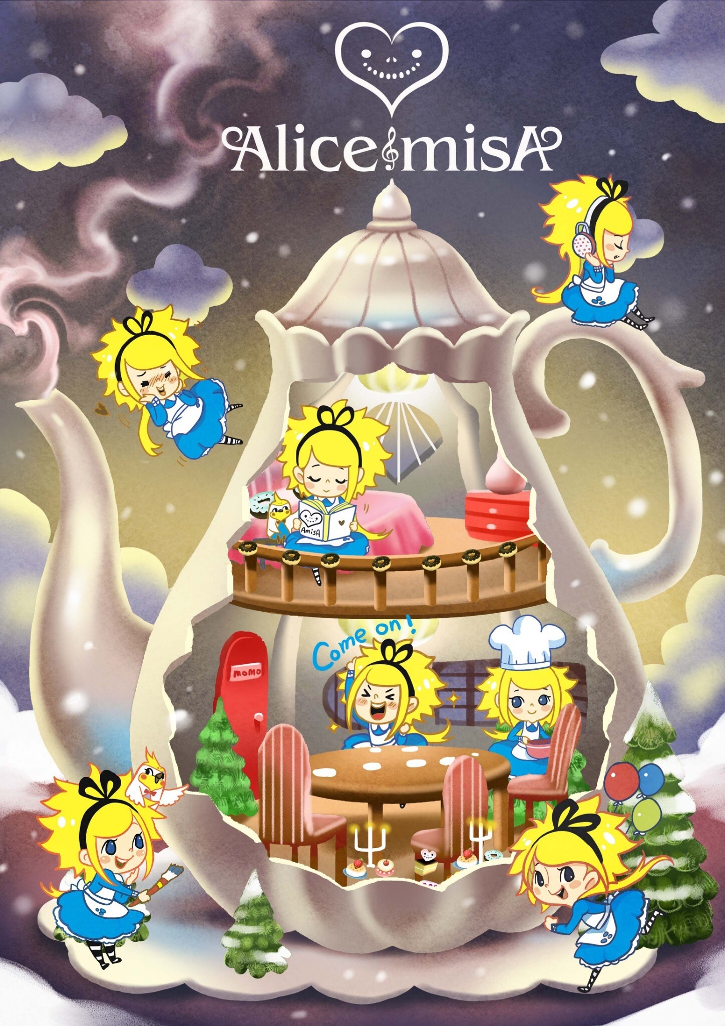 ArtStation - 🌟Alice misA心夢幻鏡 茶杯屋裡面有好多好多愛米莎小姐 ️