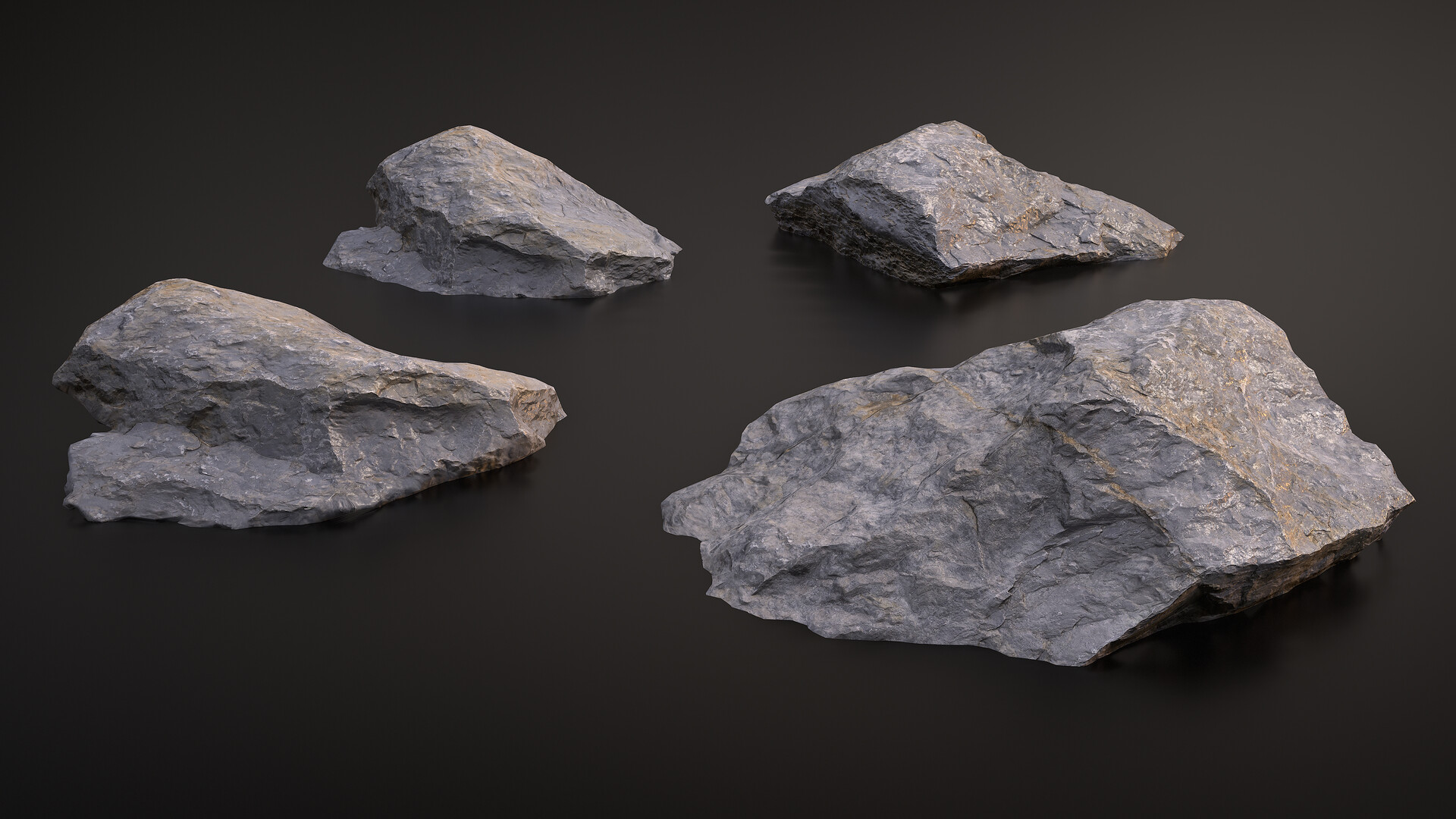 ArtStation - Photoscanned Rocks - Game Ready 2