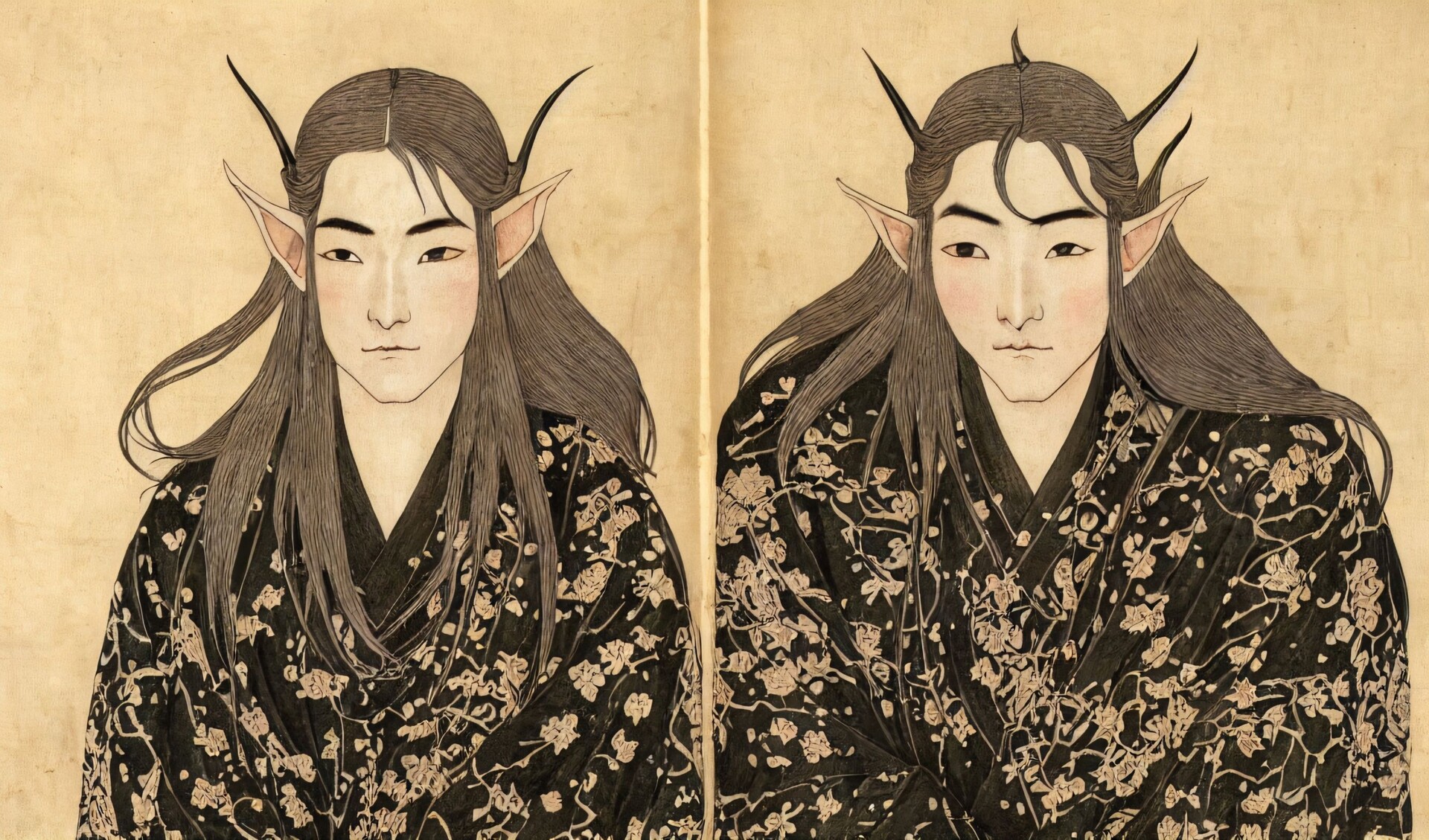 ArtStation - Twin Elf Brothers from the East Portrait #6