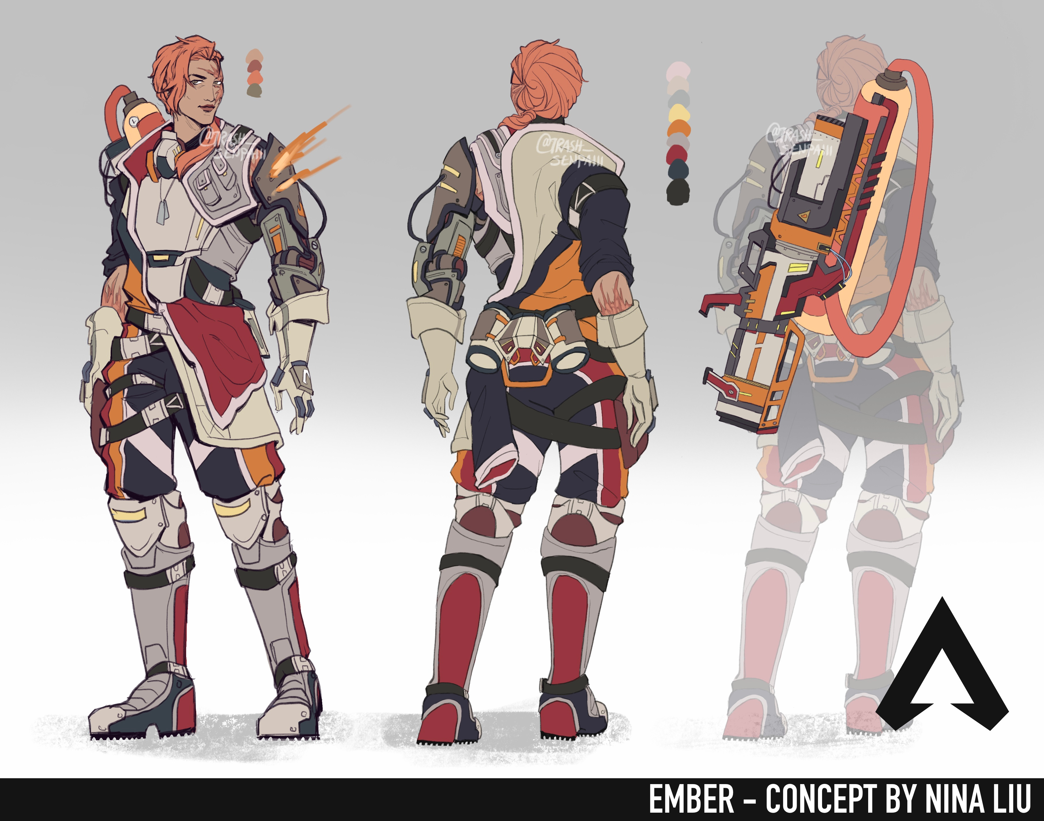 Nina Liu - Ember (Apex fan oc)
