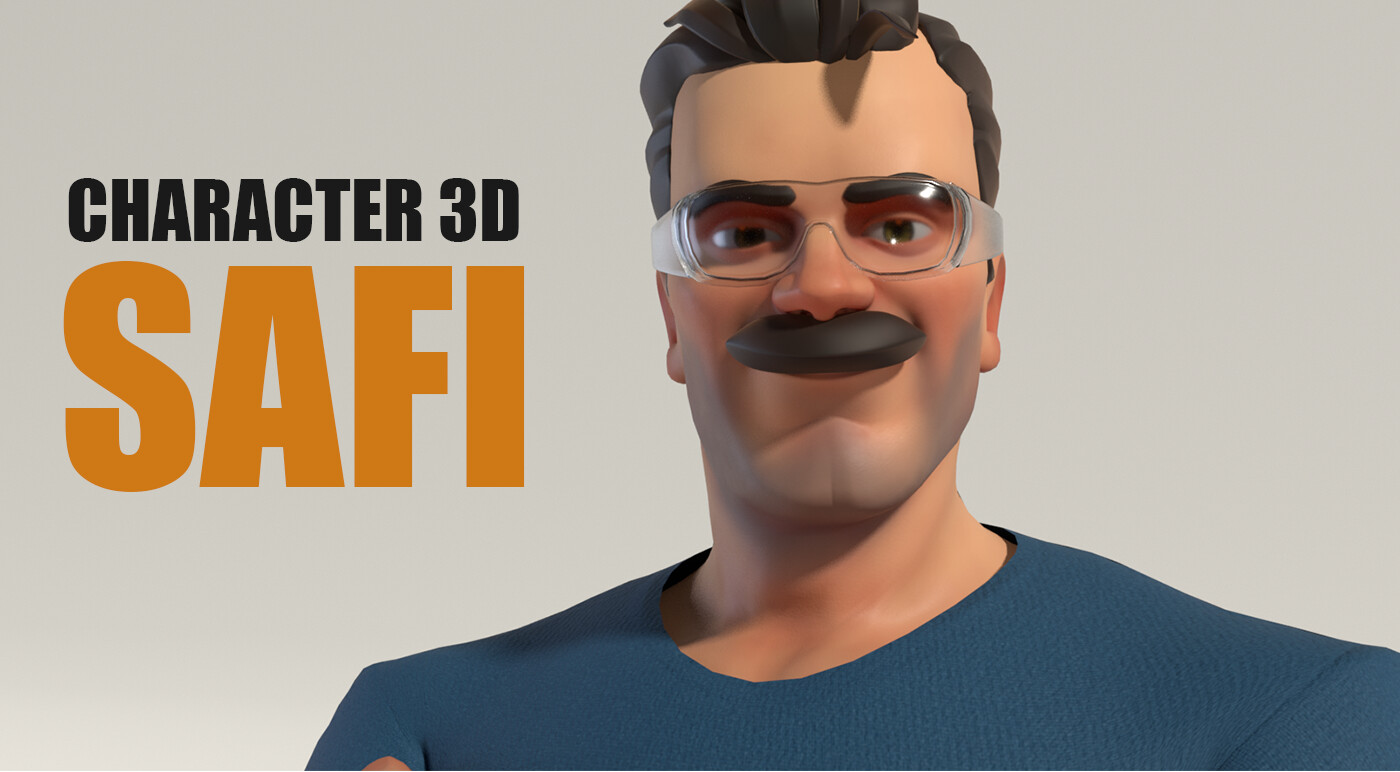 ArtStation - 3D Character-Health and Safety teacher
