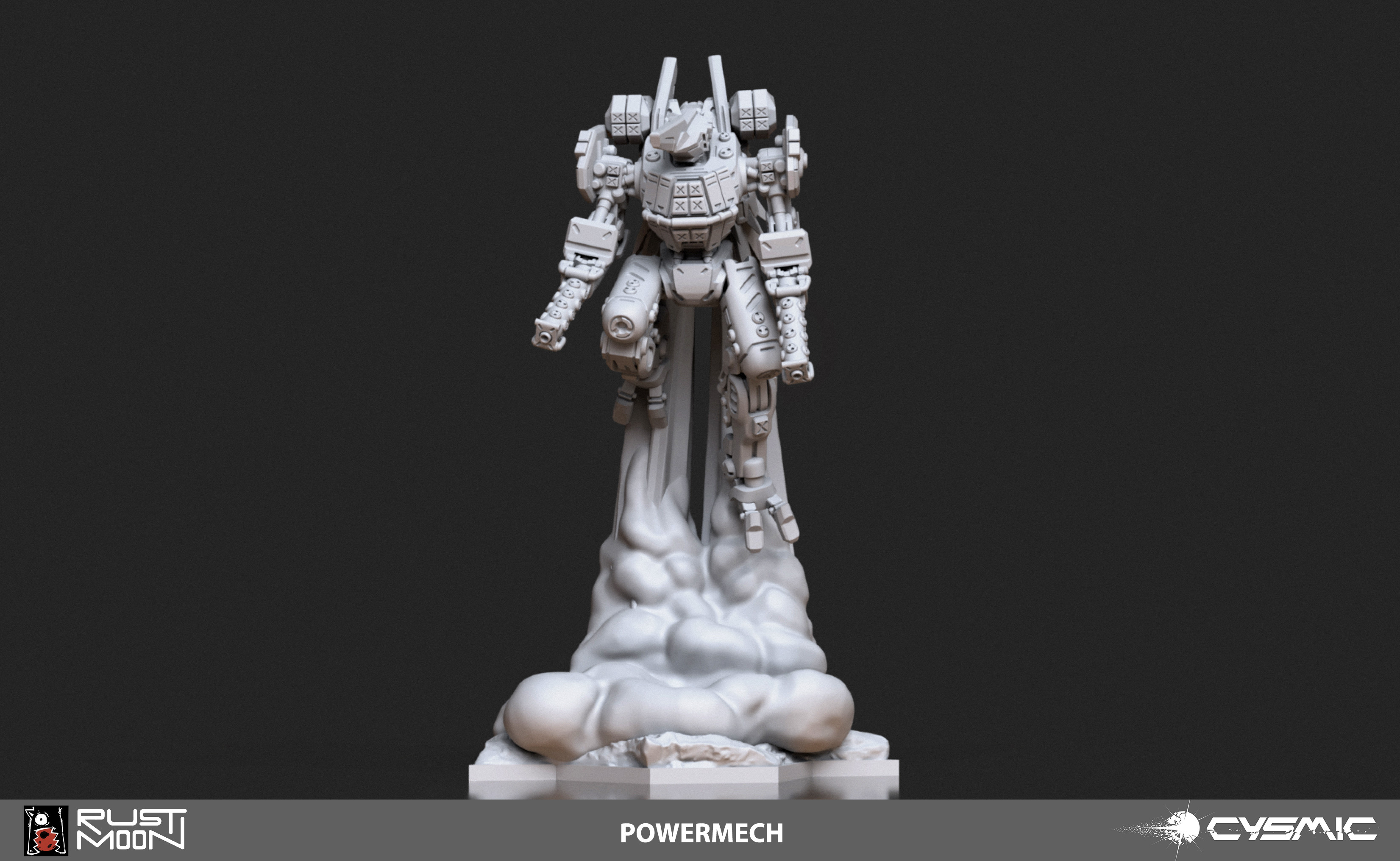 Rust Moon Studios - BoardGame - Cysmic Render of miniatures