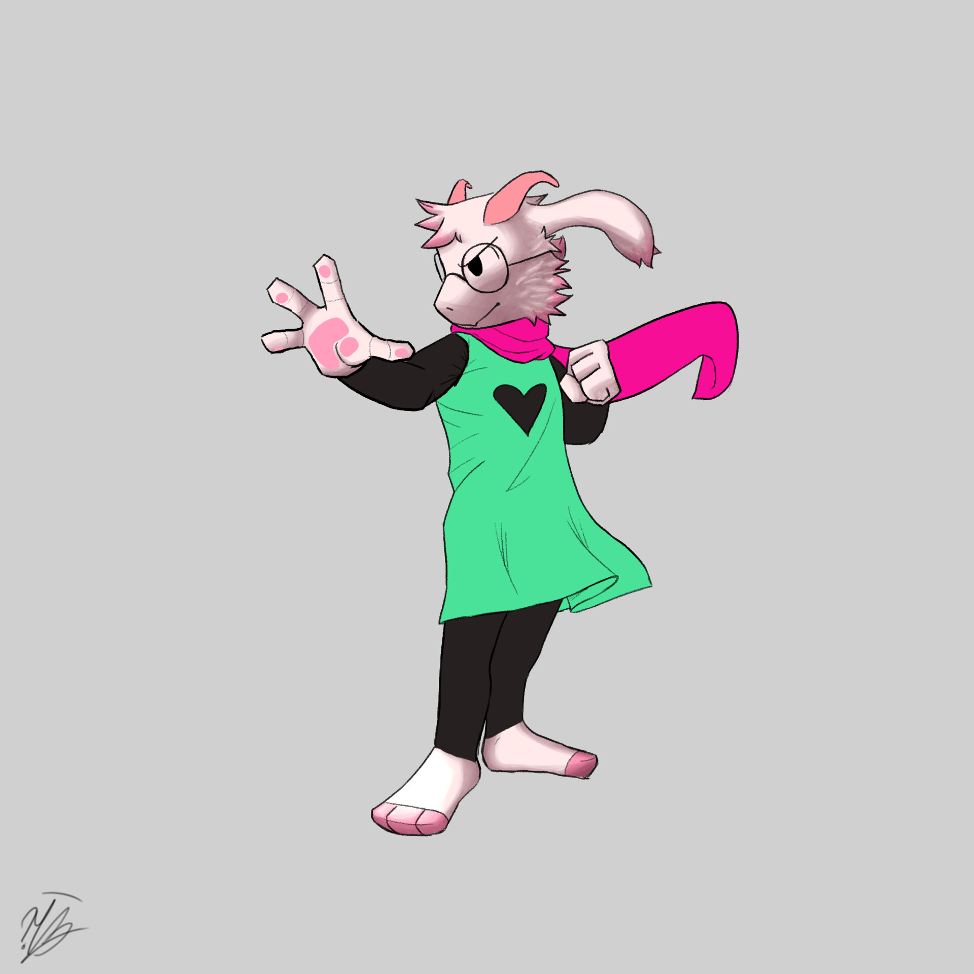 ArtStation - Unfinished Ralsei fan art