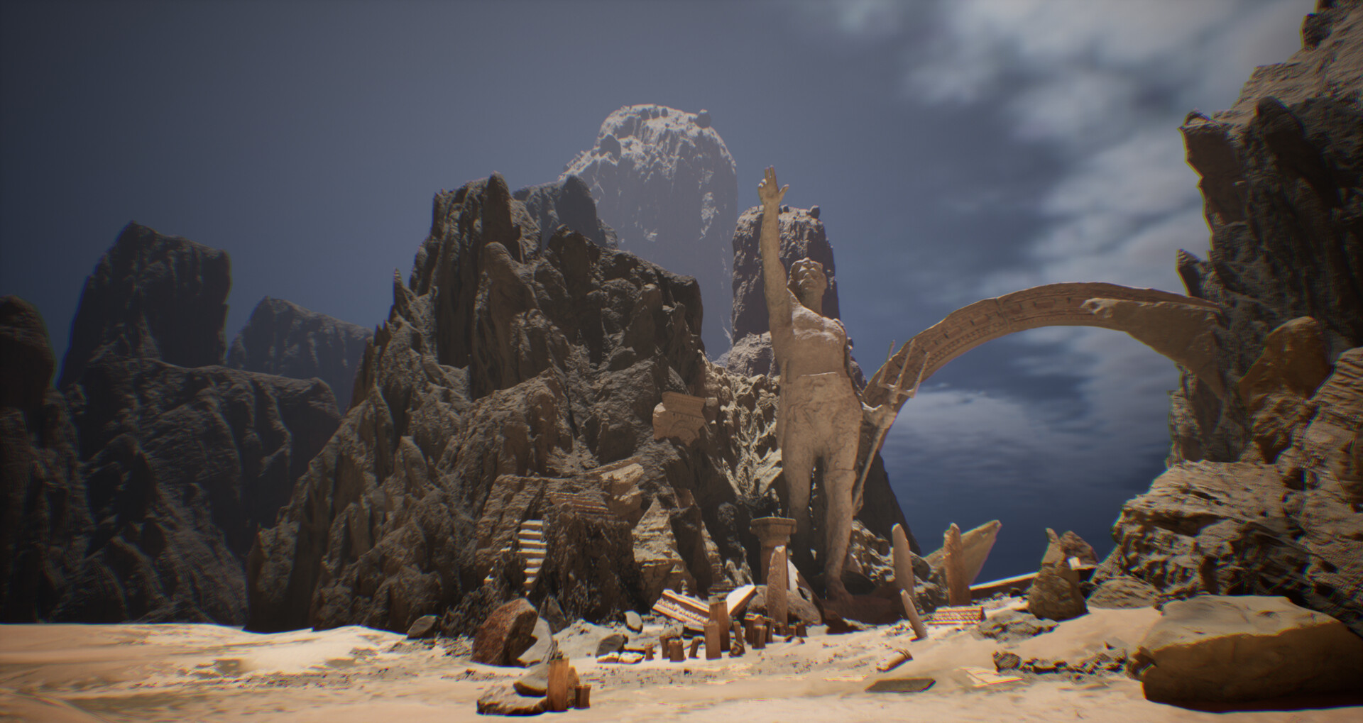 ArtStation - sand statue