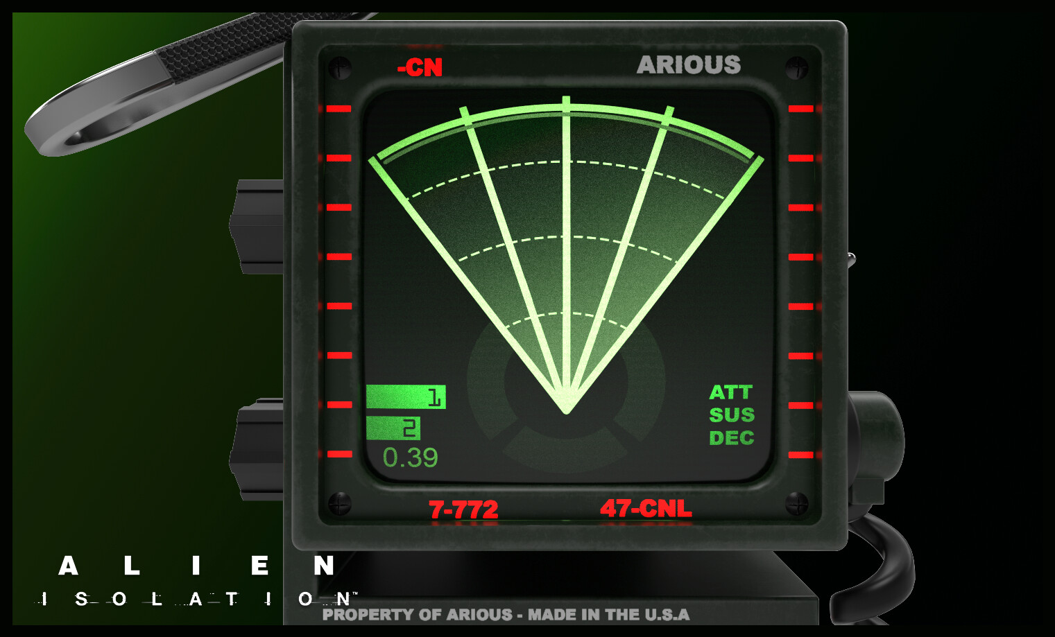 Robson Henrique - Motion Tracker Arius: Alien Isolation (Fan Art)