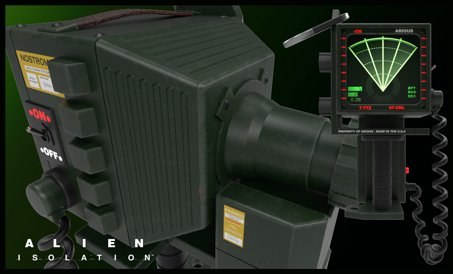 Robson Henrique - Motion Tracker Arius: Alien Isolation (Fan Art)