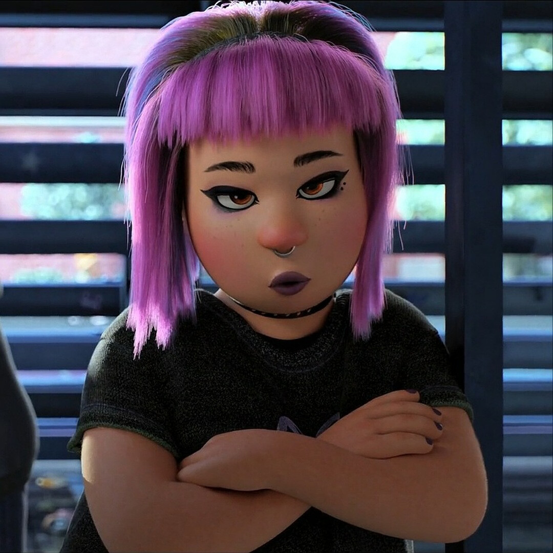 Artstation Goth Girl Turning Red