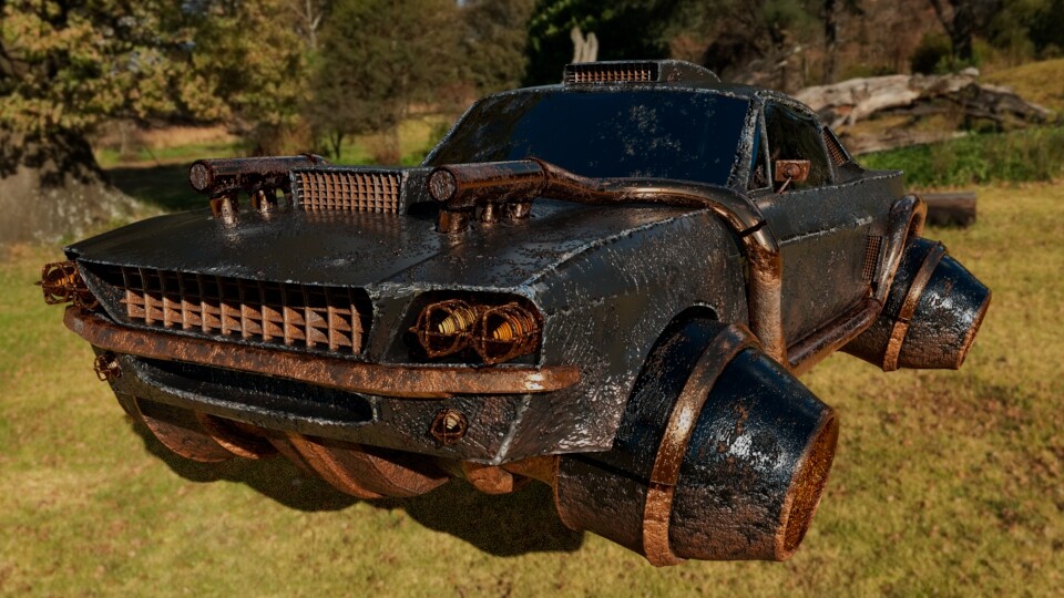 ArtStation - Future Steam Punk Car