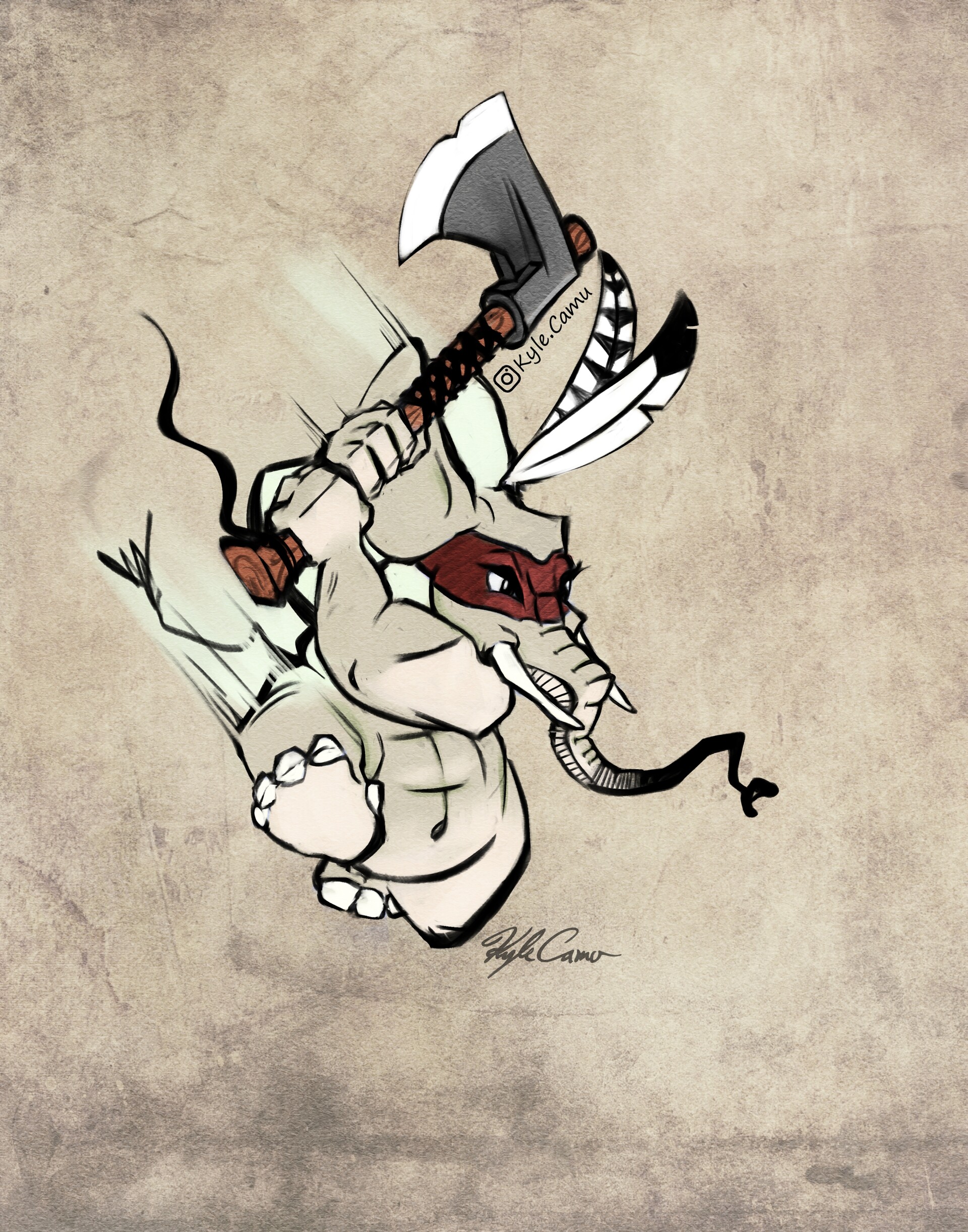 ArtStation - Elephant Attack!