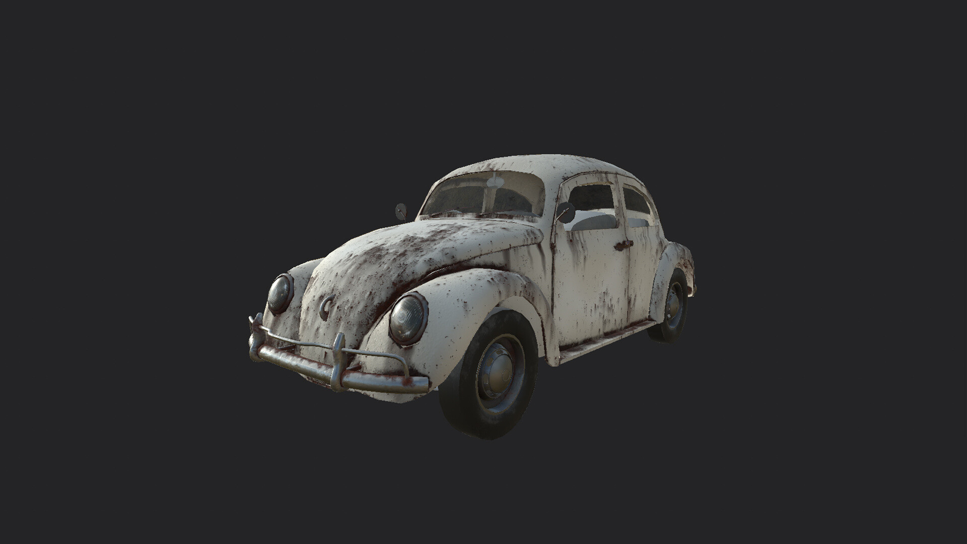 ArtStation - Low poly Old Car