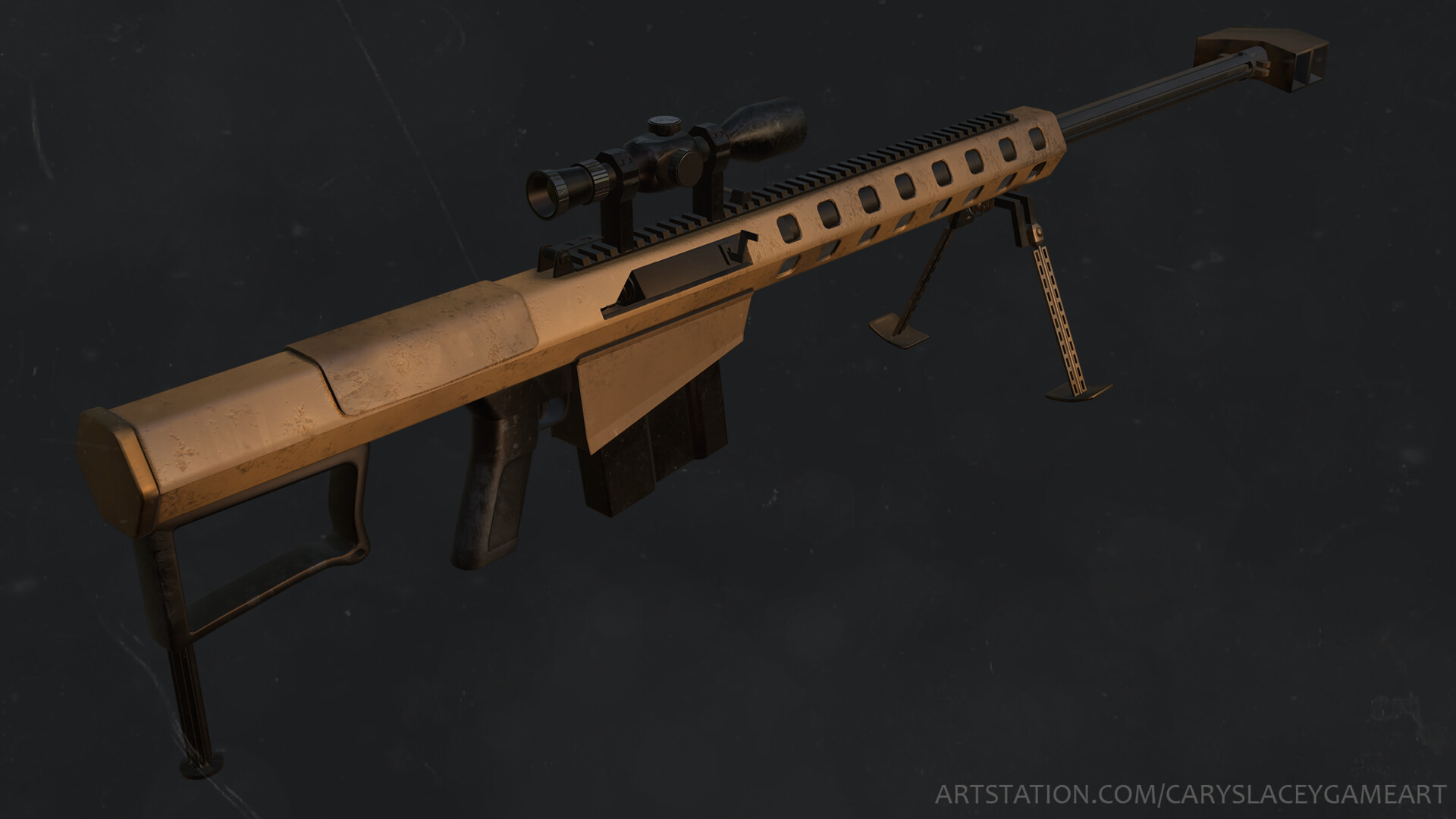 ArtStation - M107 .50 Cal Sniper Rifle V2