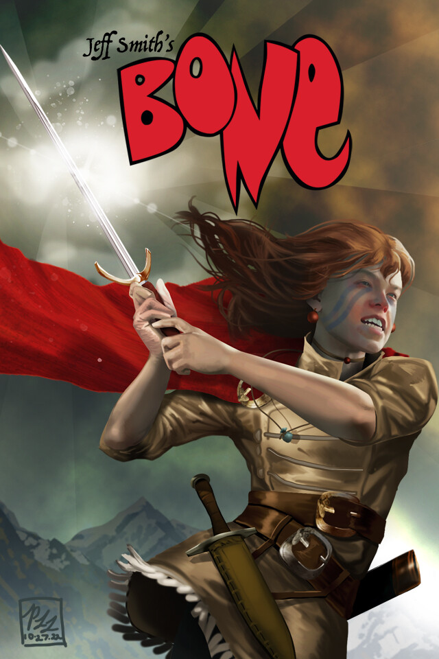 ArtStation - Jeff Smith's Bone Cover Art