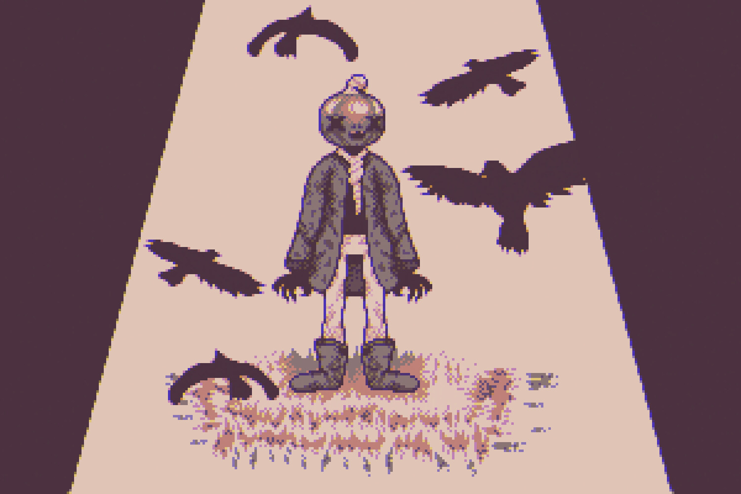 ArtStation - Scarecrow ilustration pixelart