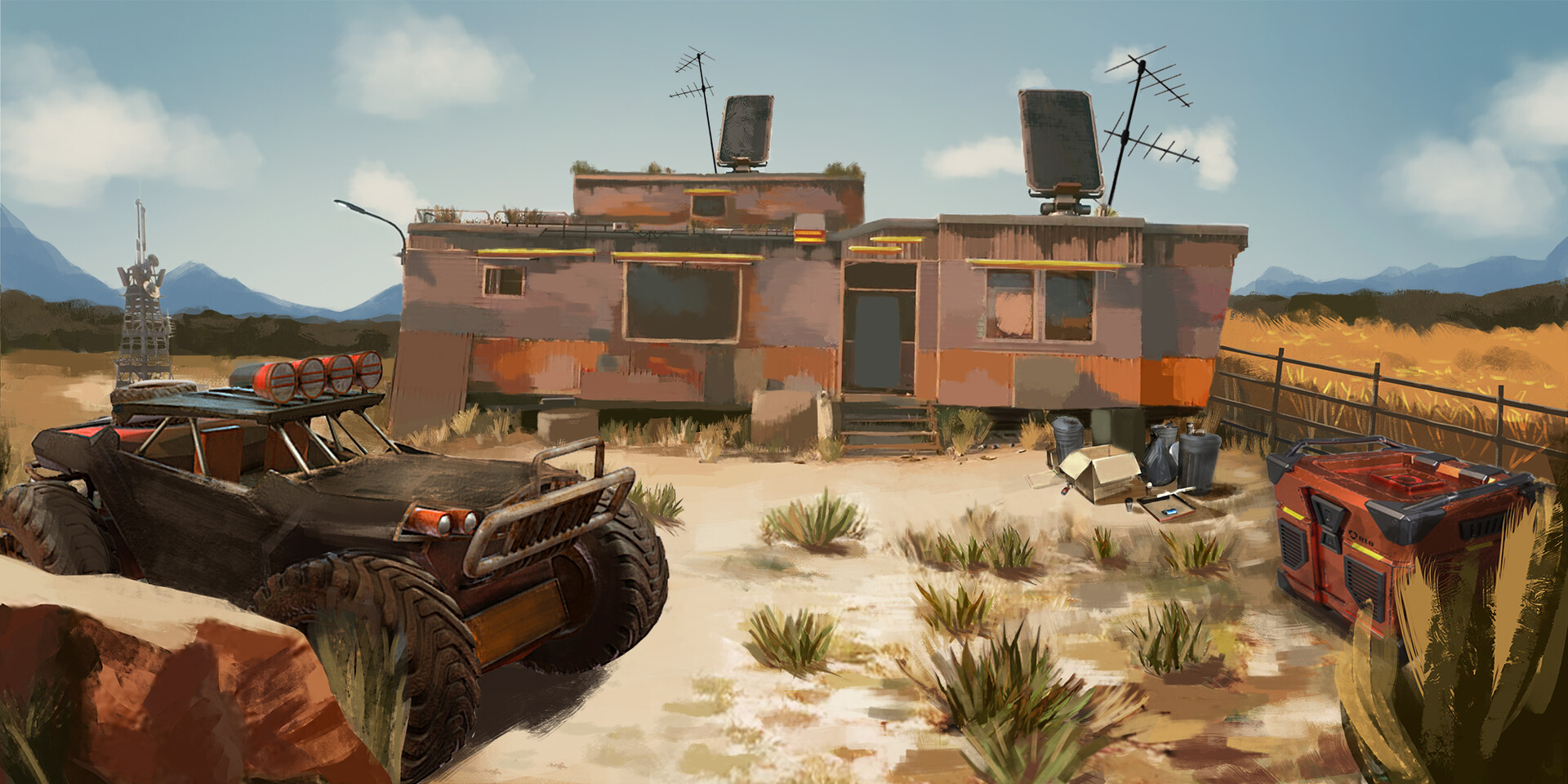 ArtStation - Cybrpunk farm