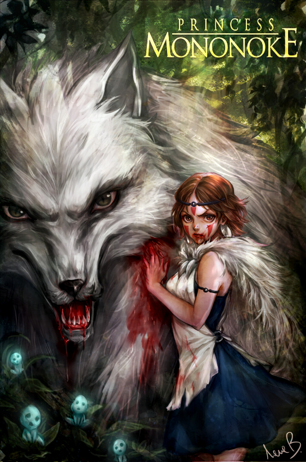 ArtStation - Princess Mononoke