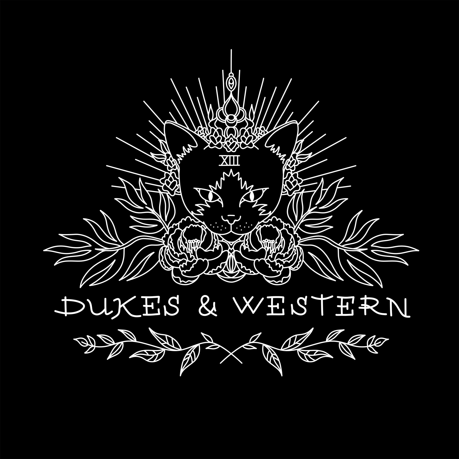 ArtStation - Dukes & Western Cafe | Logo Design