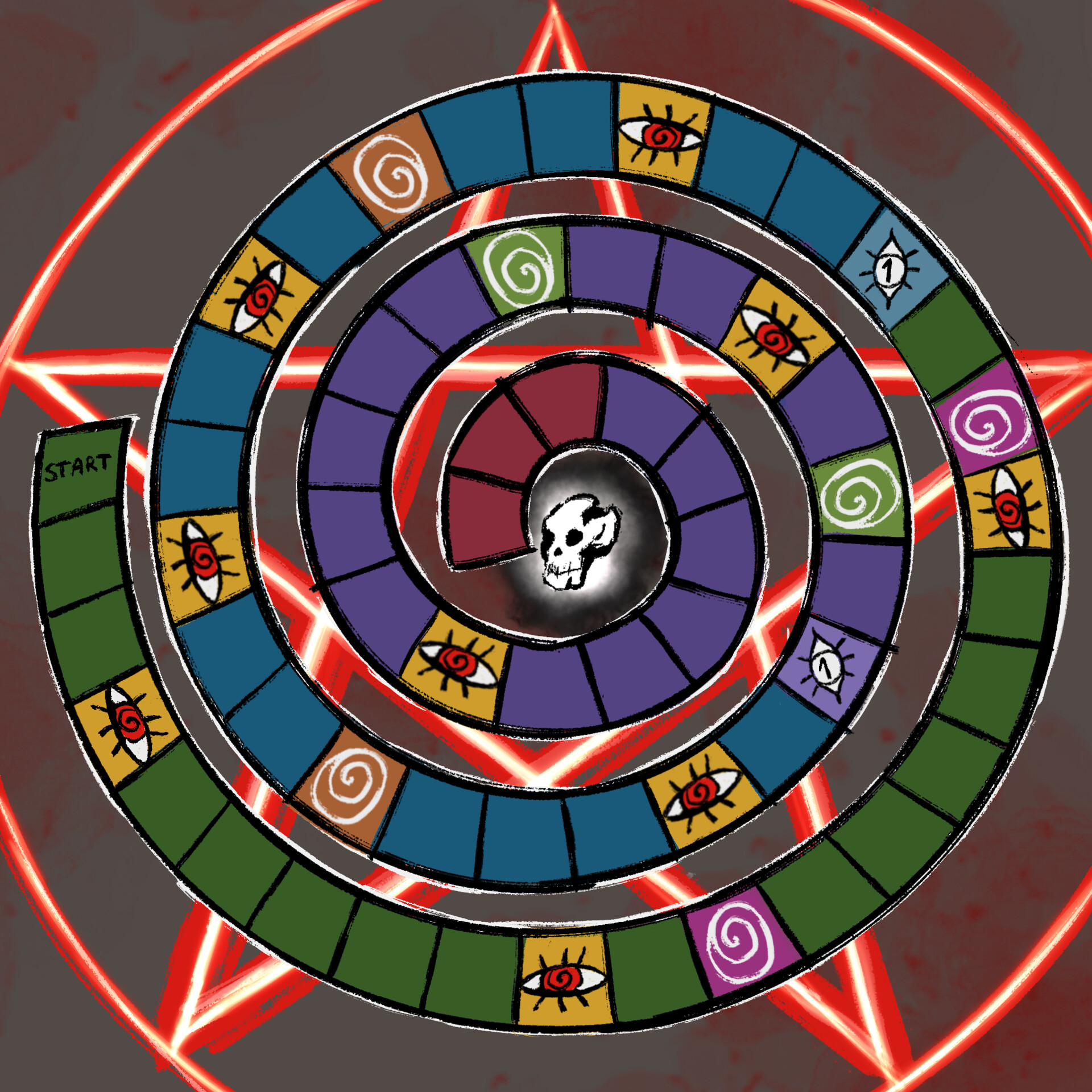 ArtStation - Cursed Boardgame