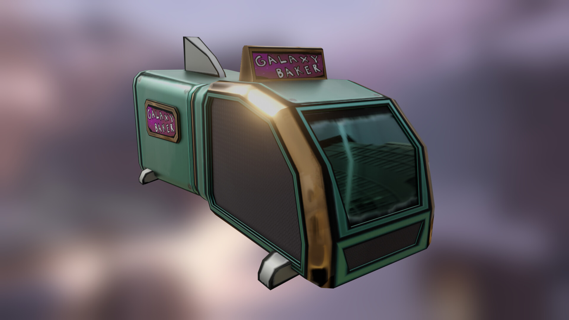 ArtStation - VRChat - NYE 2023 "Galaxy Baker" Food Truck Ship