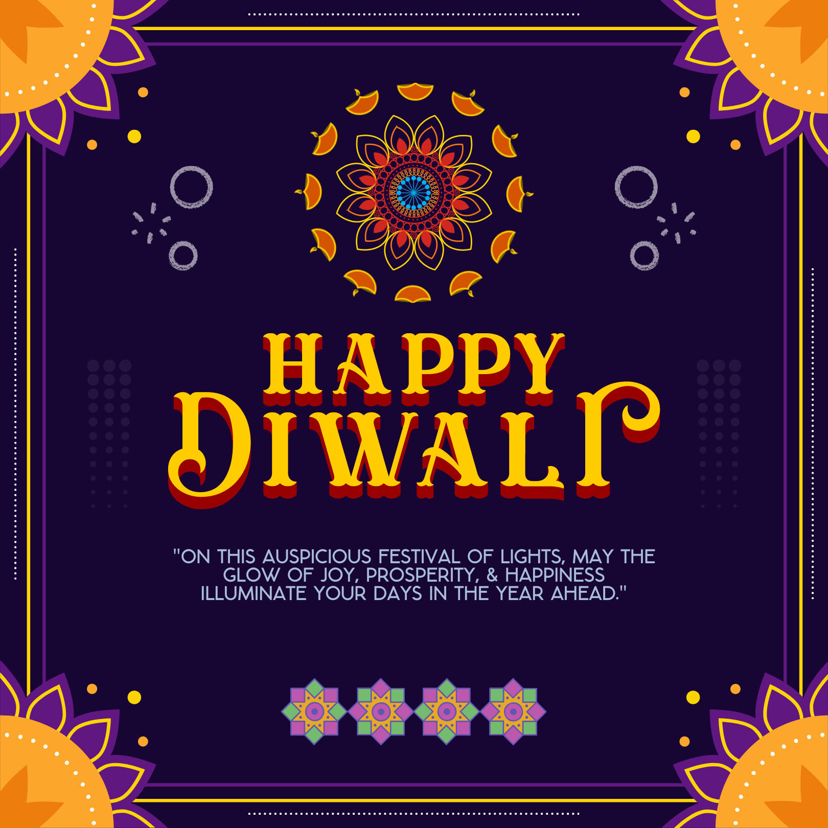 ArtStation - Happy Diwali Social media post design