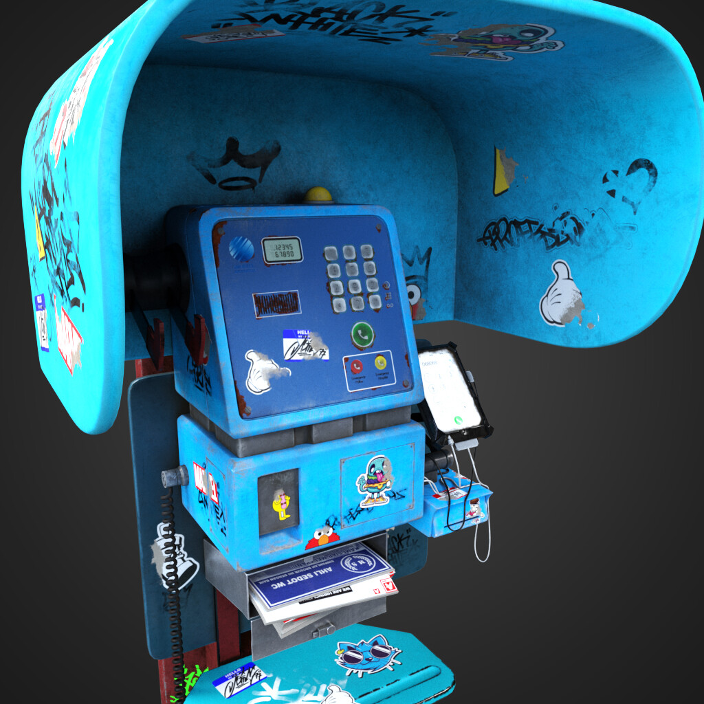 ArtStation - PhoneBox - Cyberpunk style