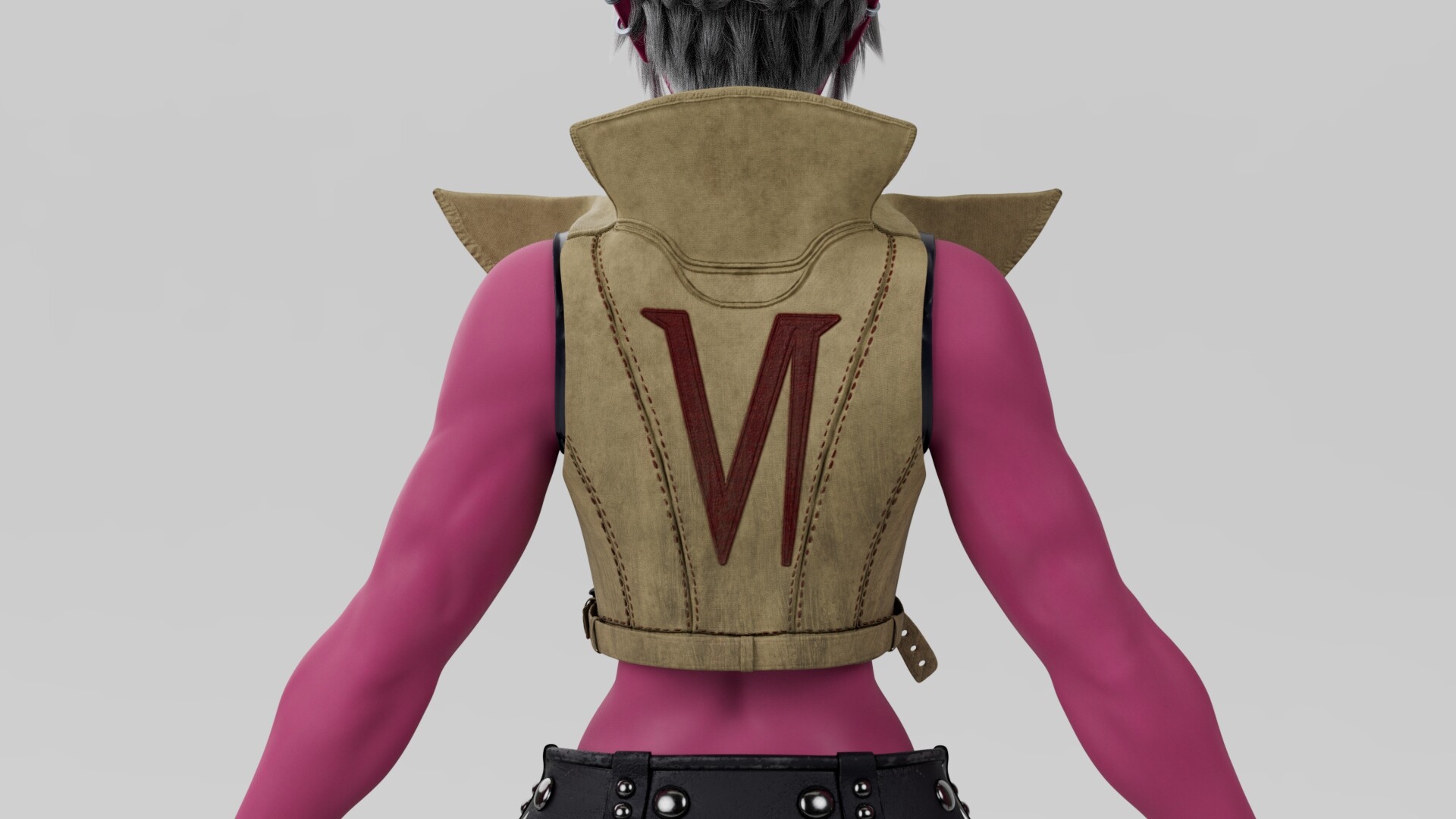 Cesar Melo - Demon Vi (League of legends FanArt) W.I.P