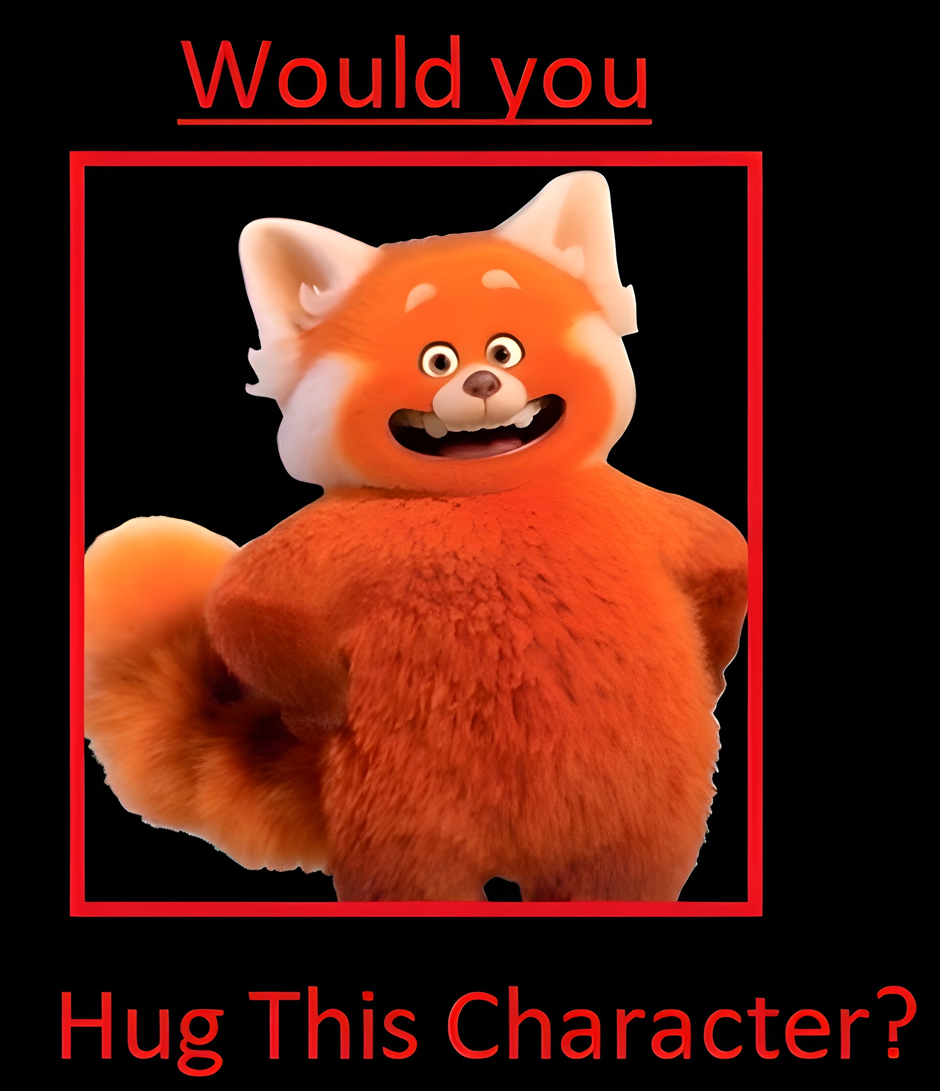 ArtStation - Would You Hug Red Panda Mei Lee?