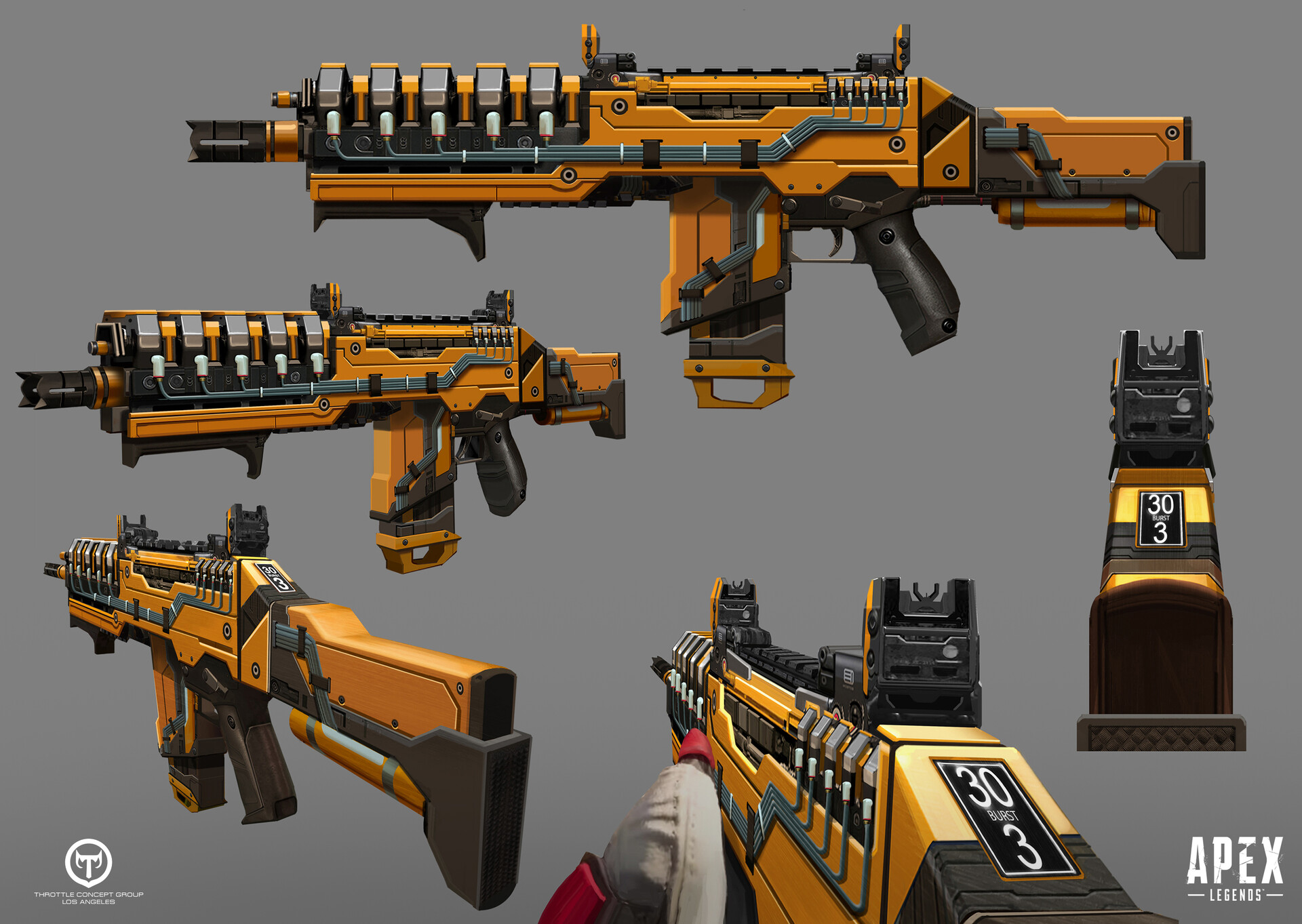 ArtStation - Hemlok weapon skin for Respawn Entertainment's Apex Legends.